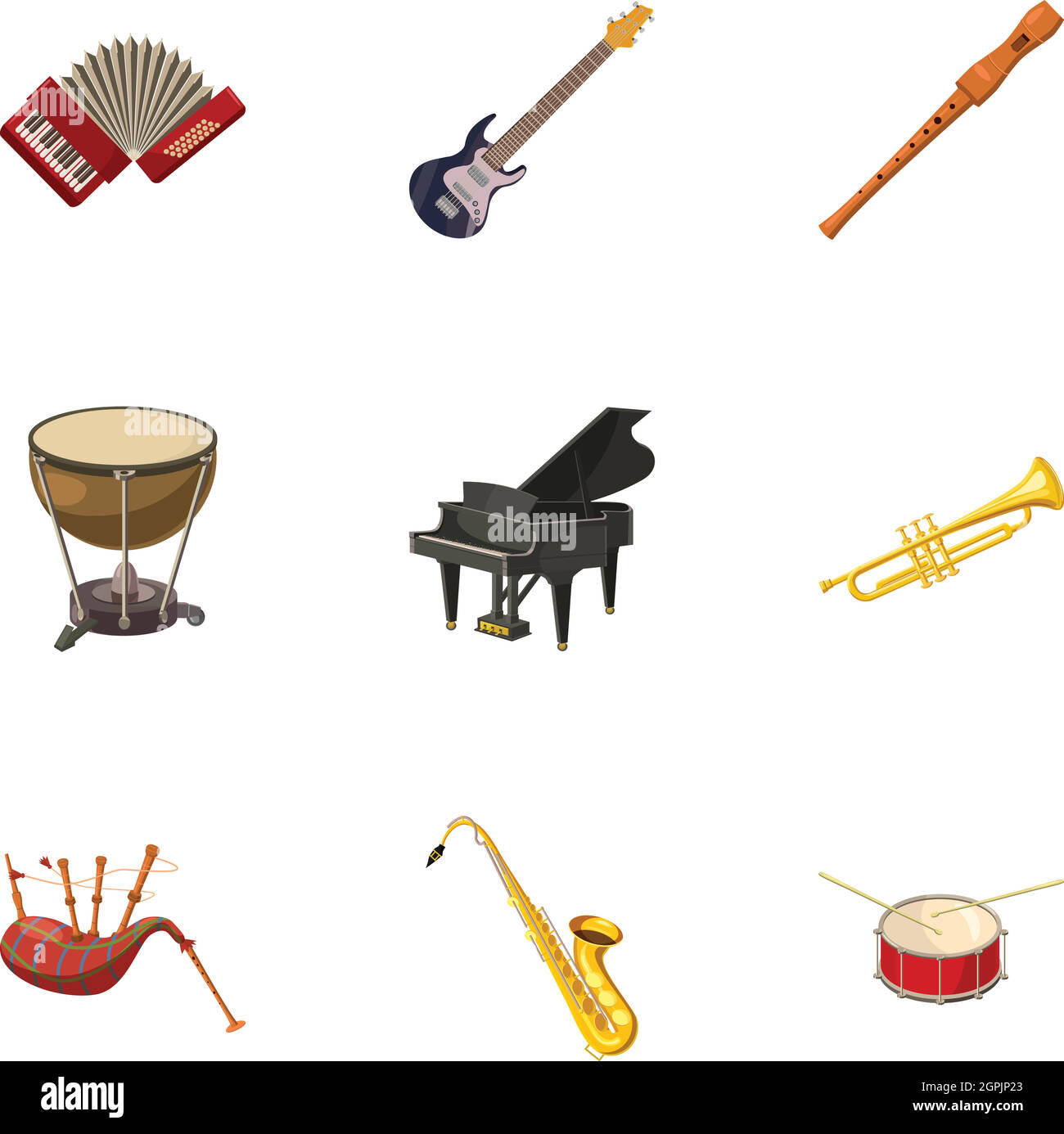 Musical device icons set, cartoon style Stock Vector Image & Art - Alamy