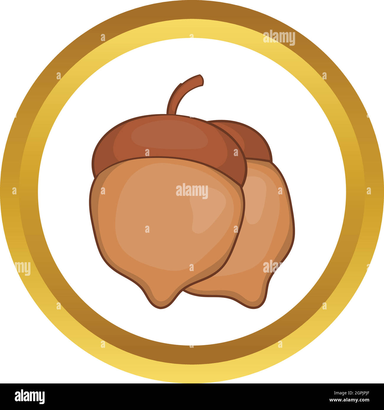 Acorns vector icon Stock Vector Image & Art - Alamy