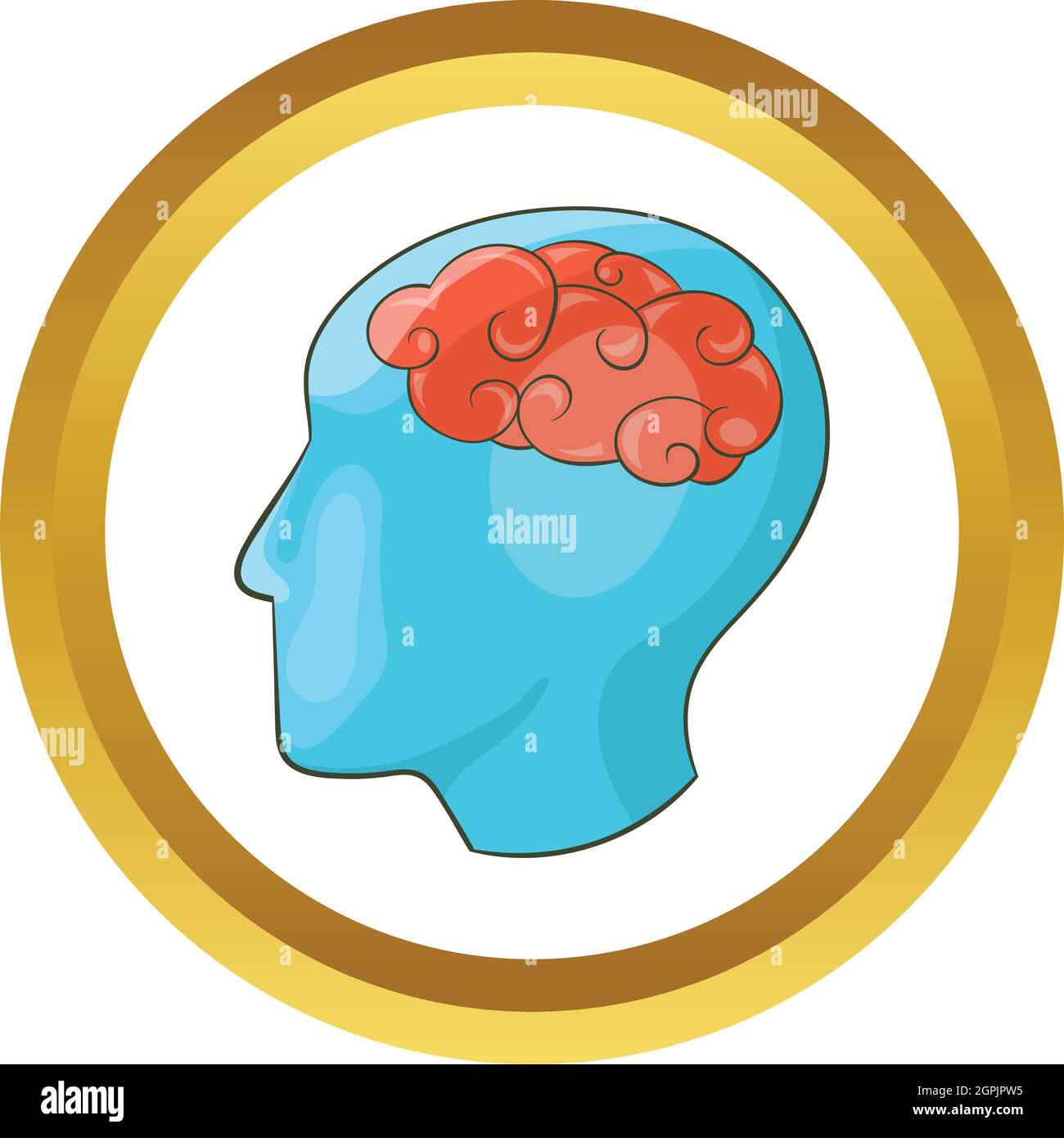 Human brain vector icon Stock Vector Image & Art - Alamy