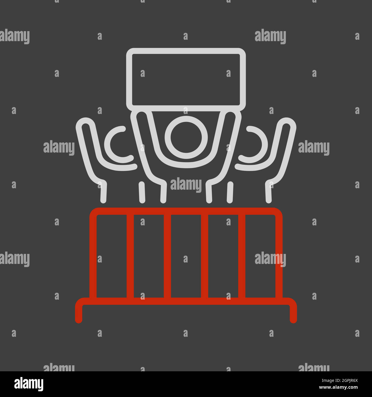 Crowd control barrier hi-res stock photography and images - Alamy