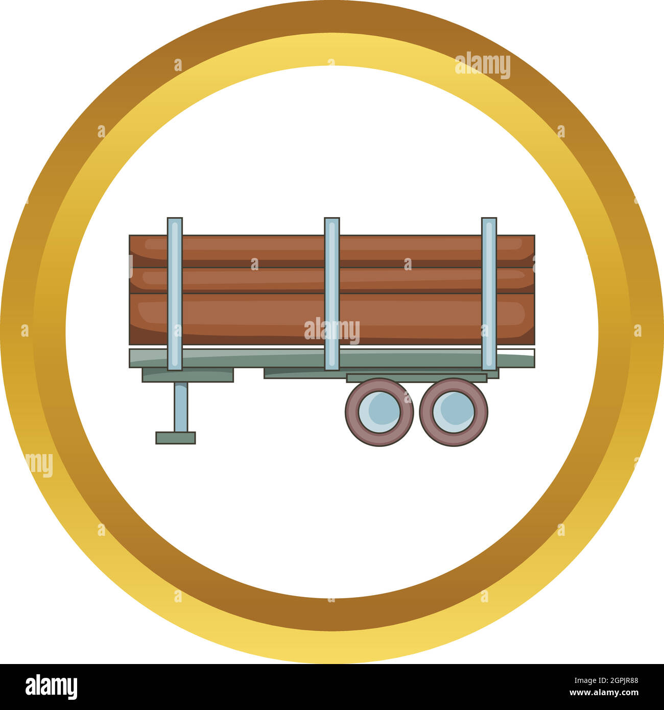 Logging truck vector icon Stock Vector Image & Art - Alamy