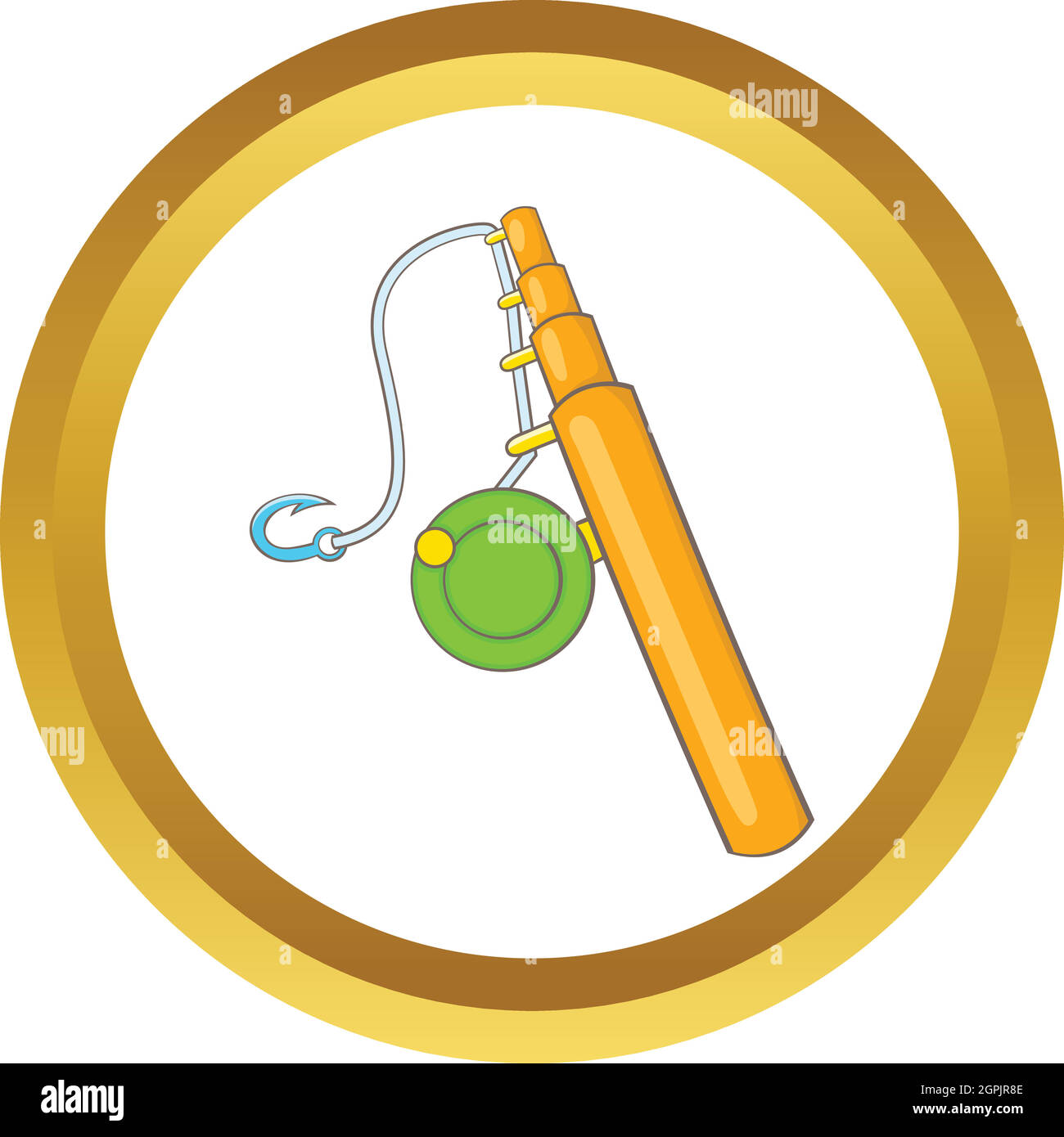 Fishing rod vector icon Stock Vector Image & Art - Alamy