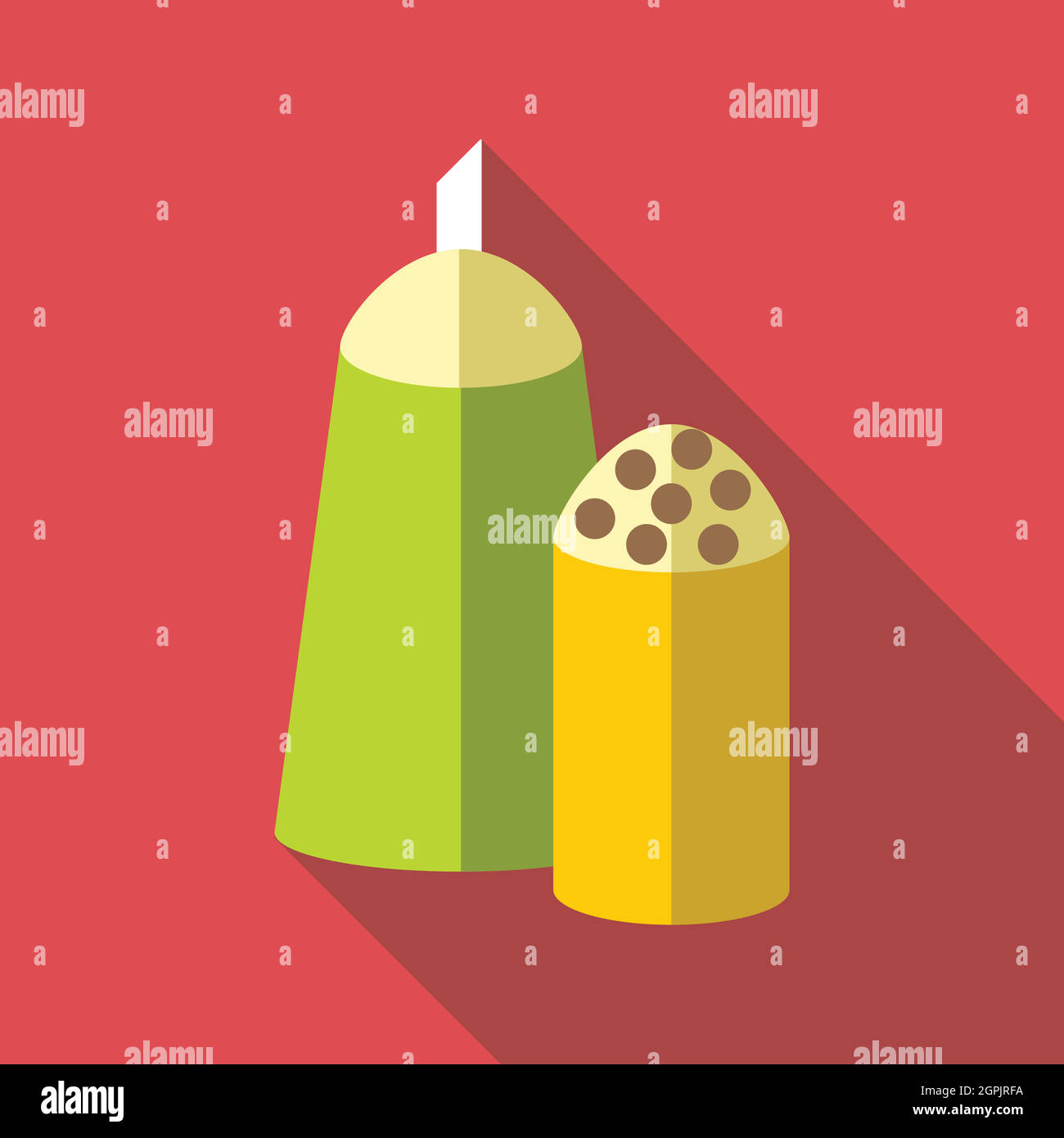 Salt and pepper shakers icon, flat style Stock Vector Image & Art - Alamy