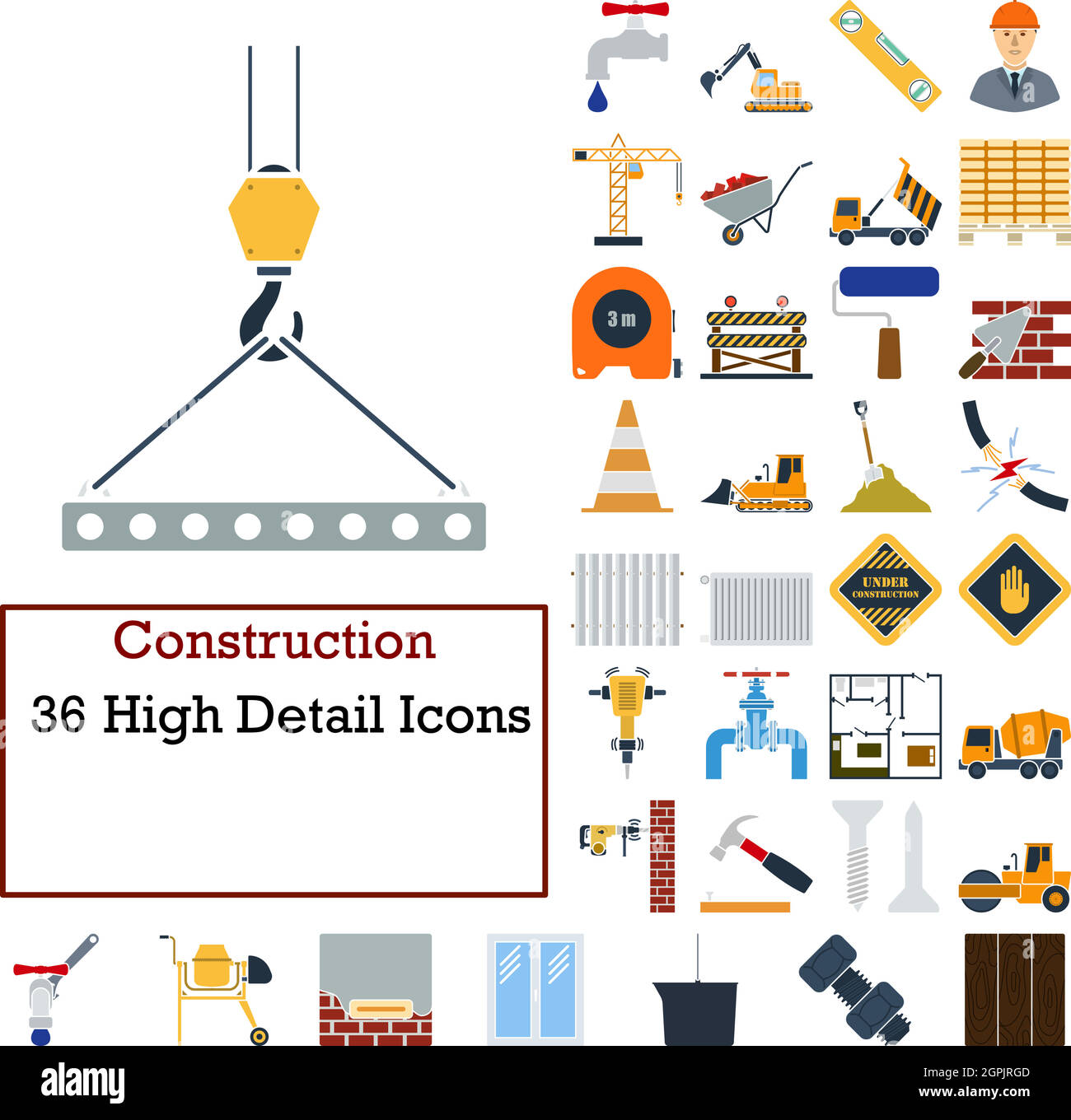 Construction Icon Set Stock Vector Image & Art - Alamy