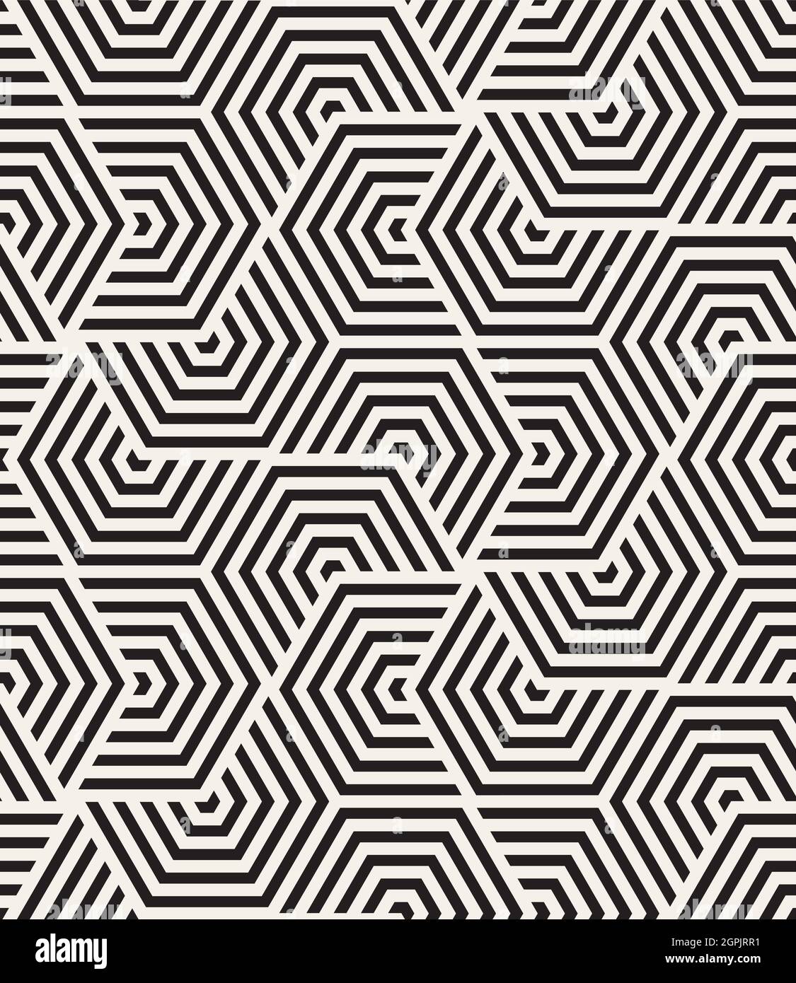 Pattern Seamless Design White And Black Geometric Vector Stock Vector ...