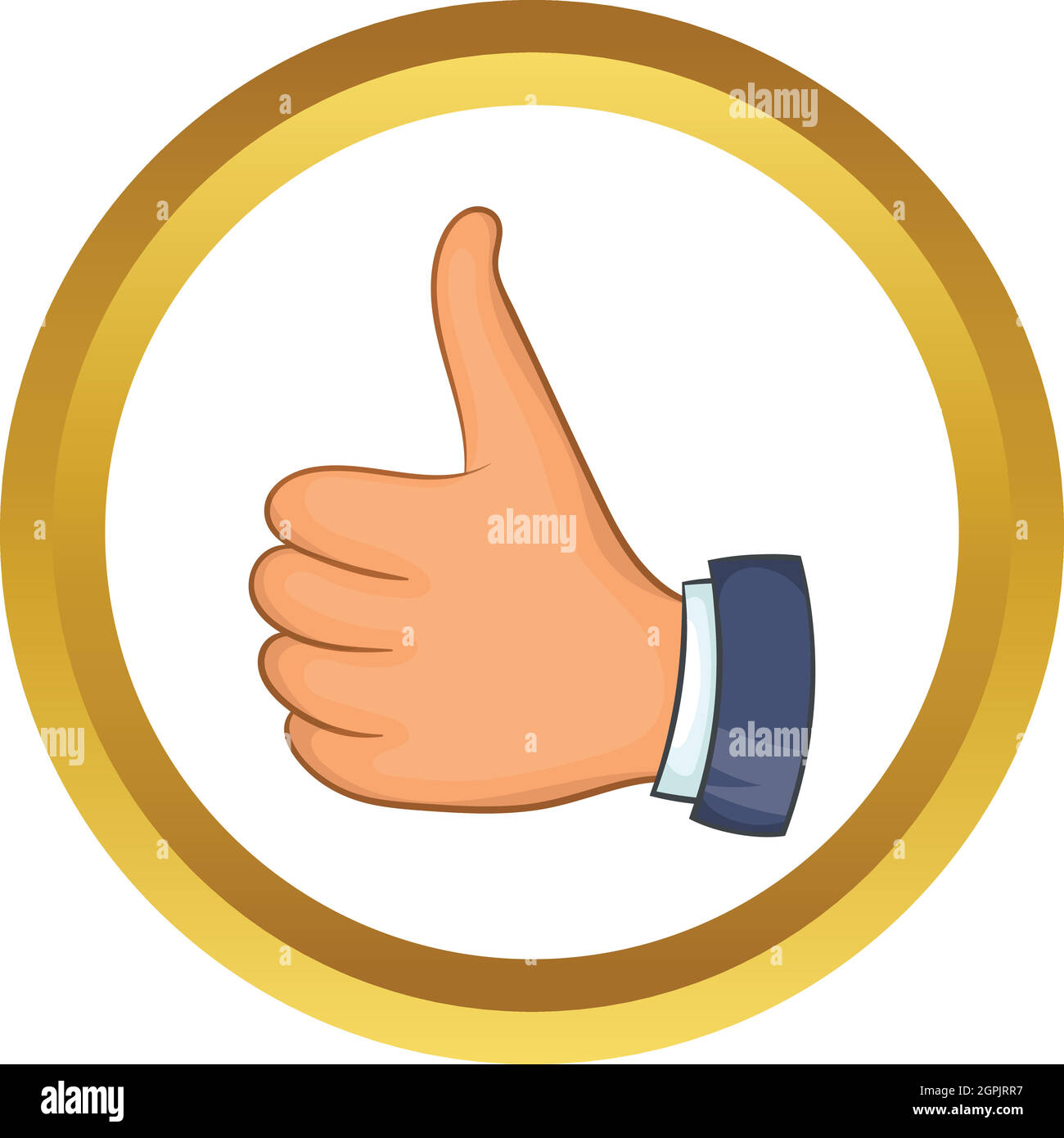 Hand thumb up symbol Stock Vector Images - Alamy
