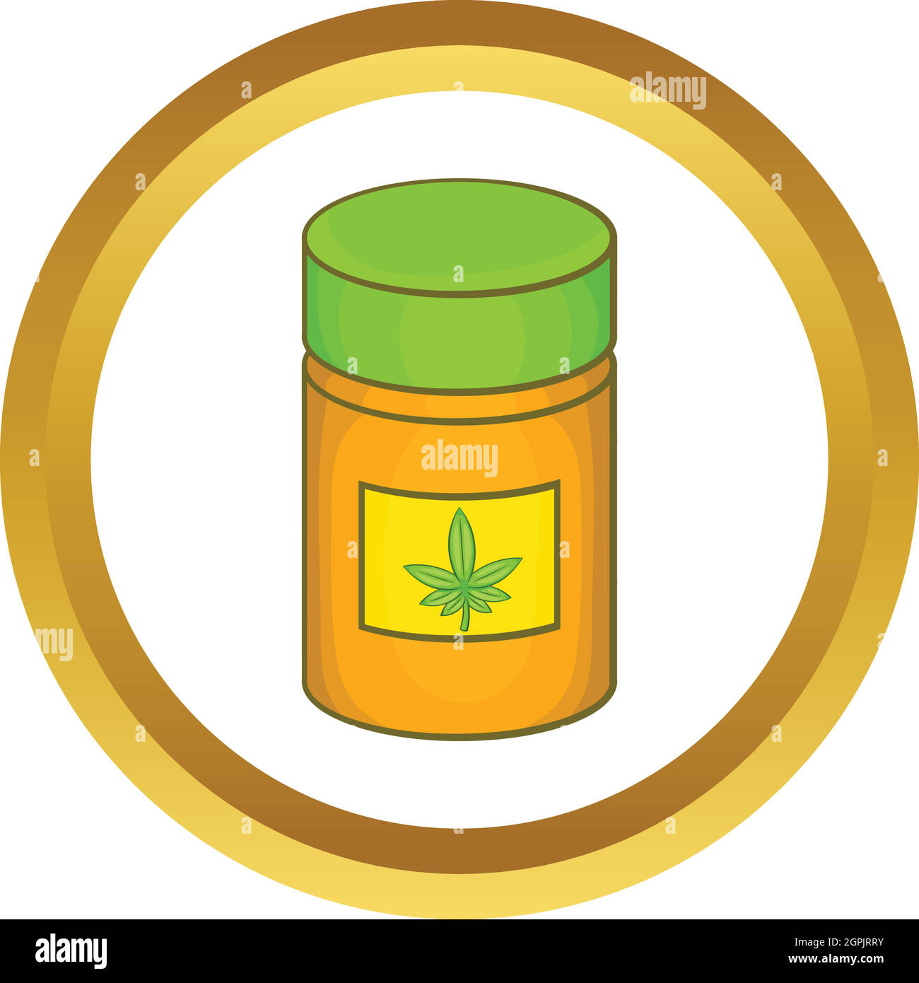 Medical marijuana bottle icon Stock Vector Images - Alamy