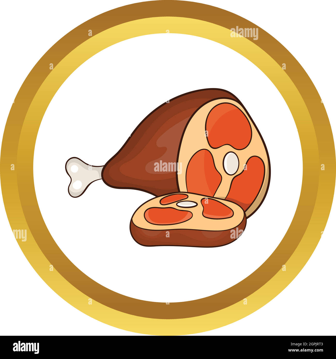 Appetizing meat pork vector icon Stock Vector Image & Art - Alamy