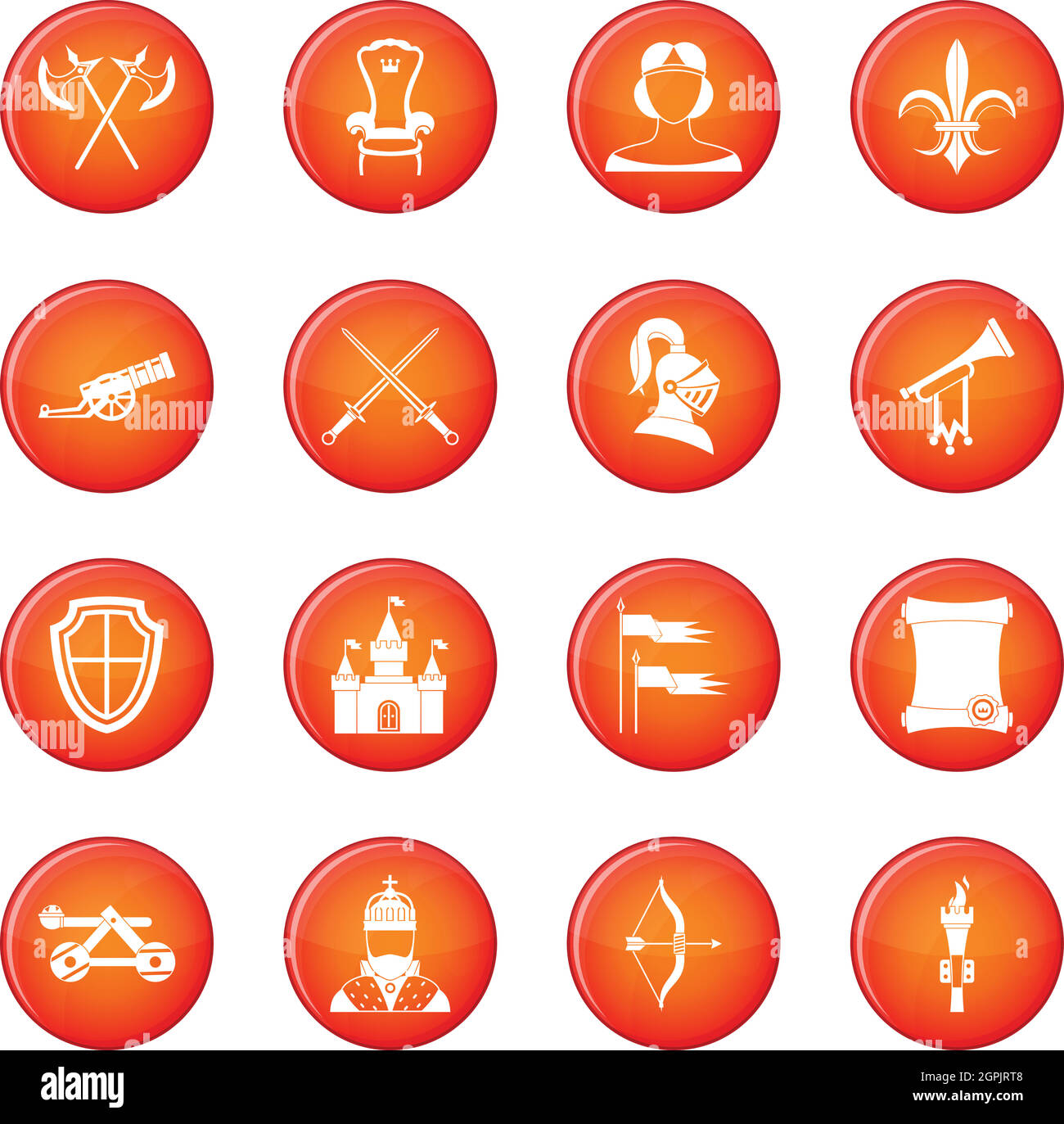 Knight Medieval Icons Vector Set Stock Vector Image And Art Alamy