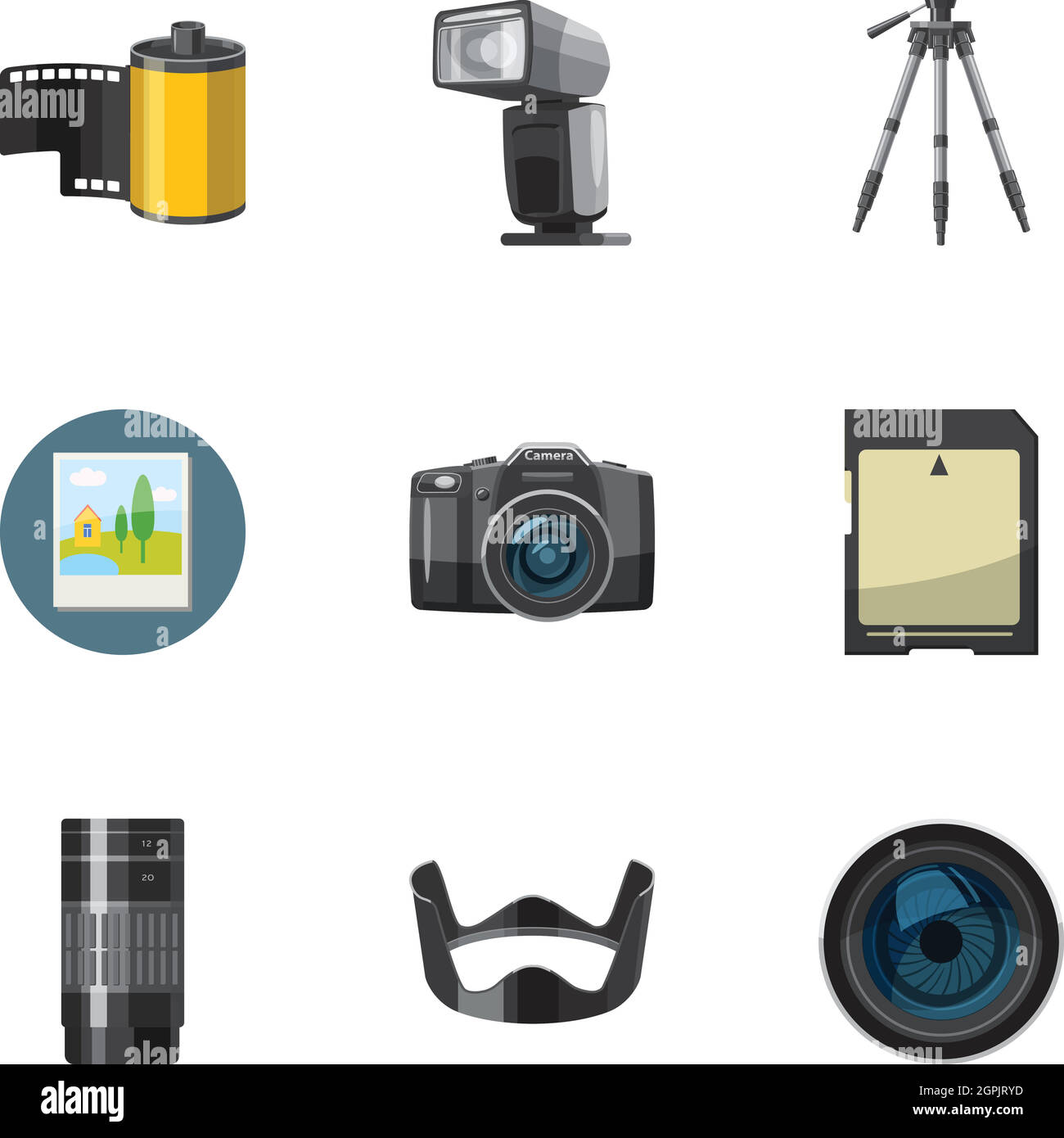 Taking photo icons set, cartoon style Stock Vector Image & Art - Alamy