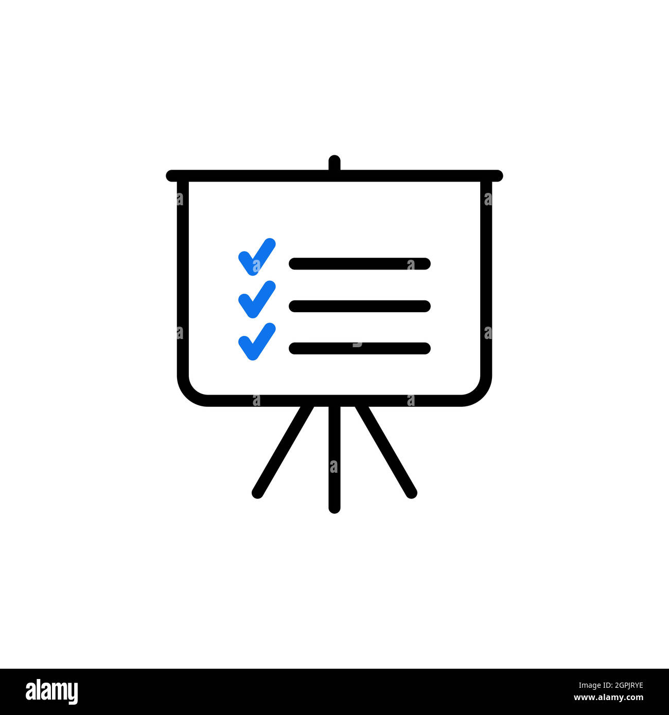 Statistics in training board icon. Planning sign Stock Vector Image ...