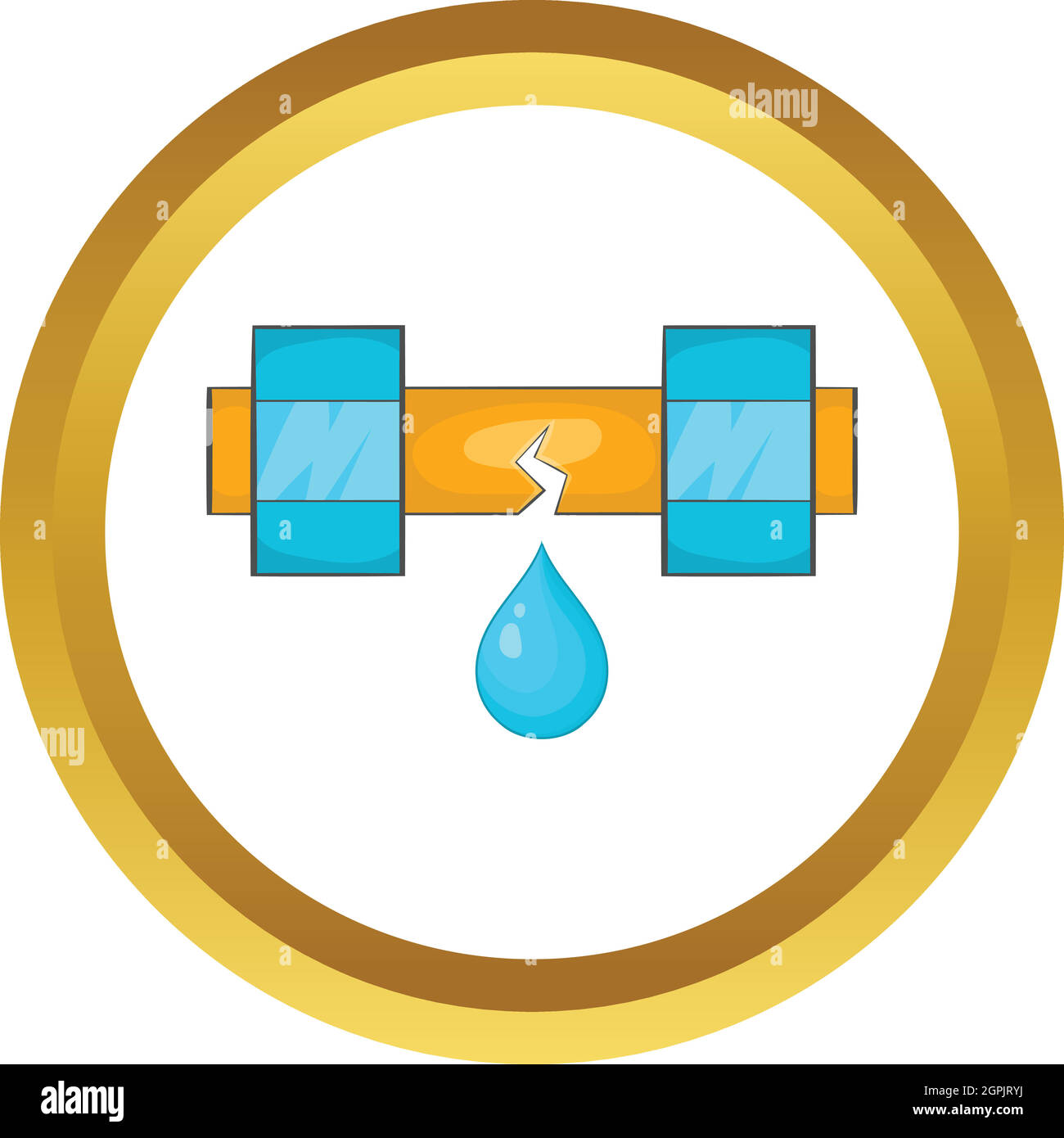 Dripping water pipe vector icon Stock Vector Image & Art - Alamy