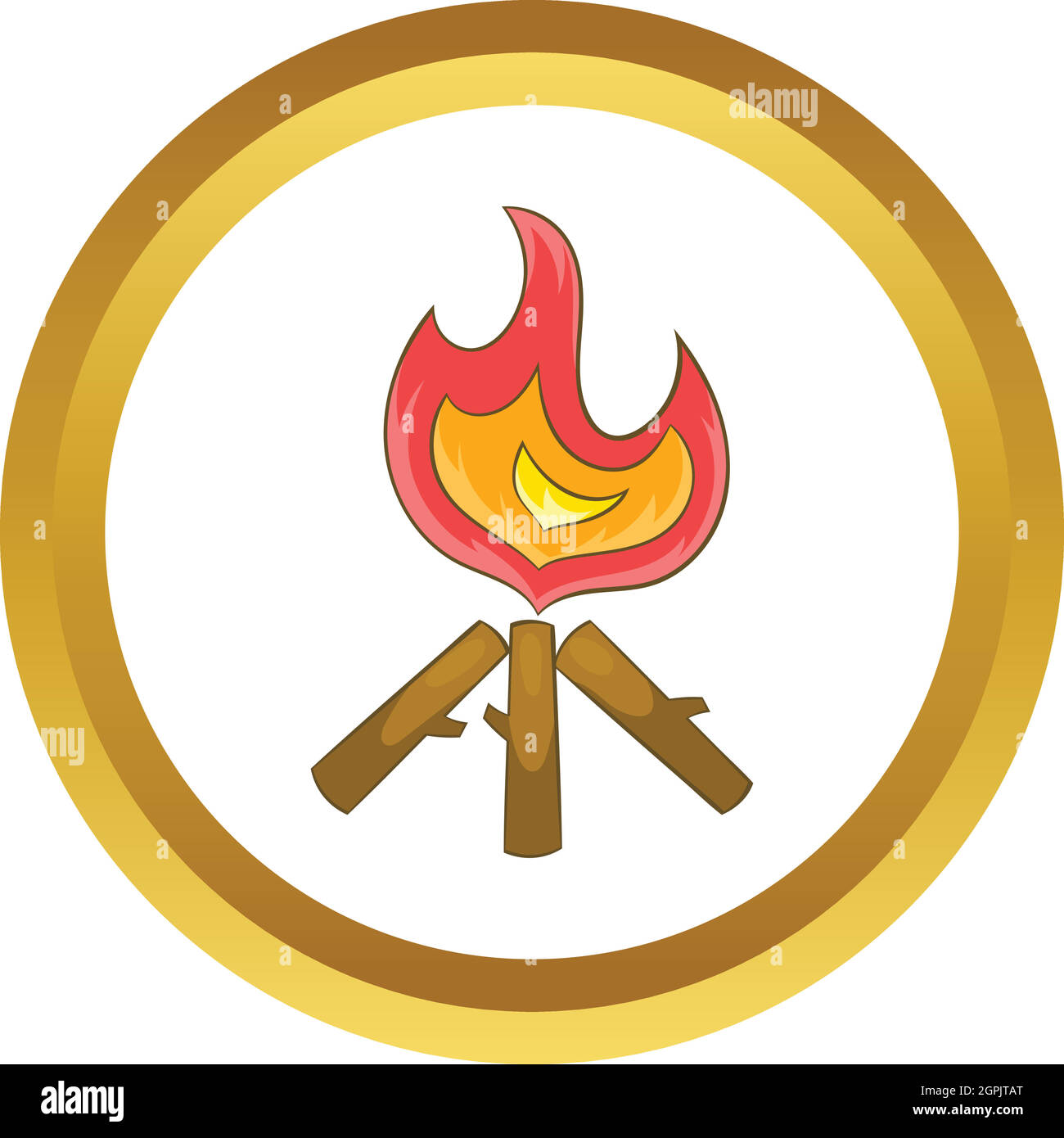 Campfire vector icon Stock Vector Image & Art - Alamy