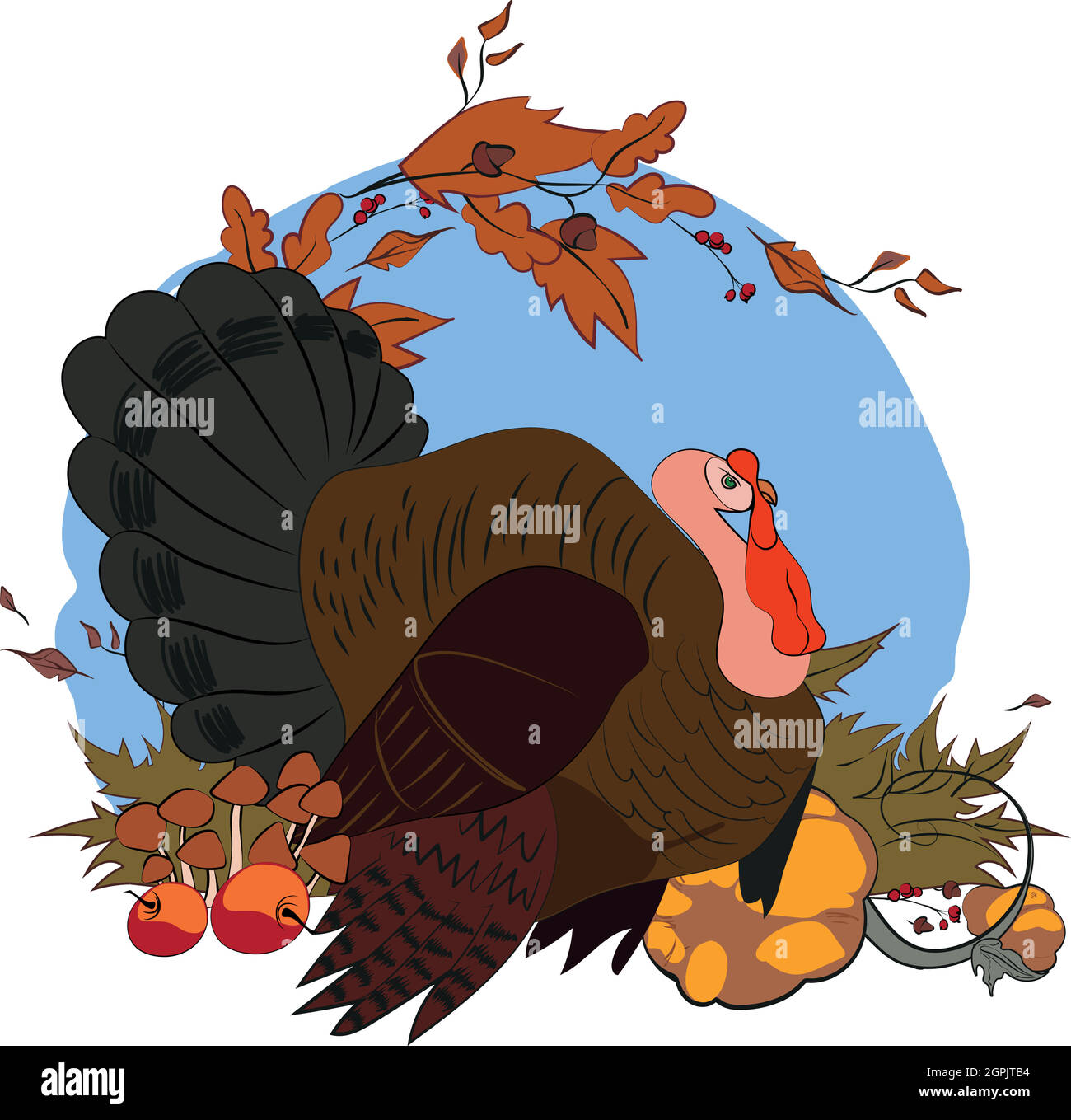 Thanksgiving day card. Illustration and sketches Stock Vector Image ...