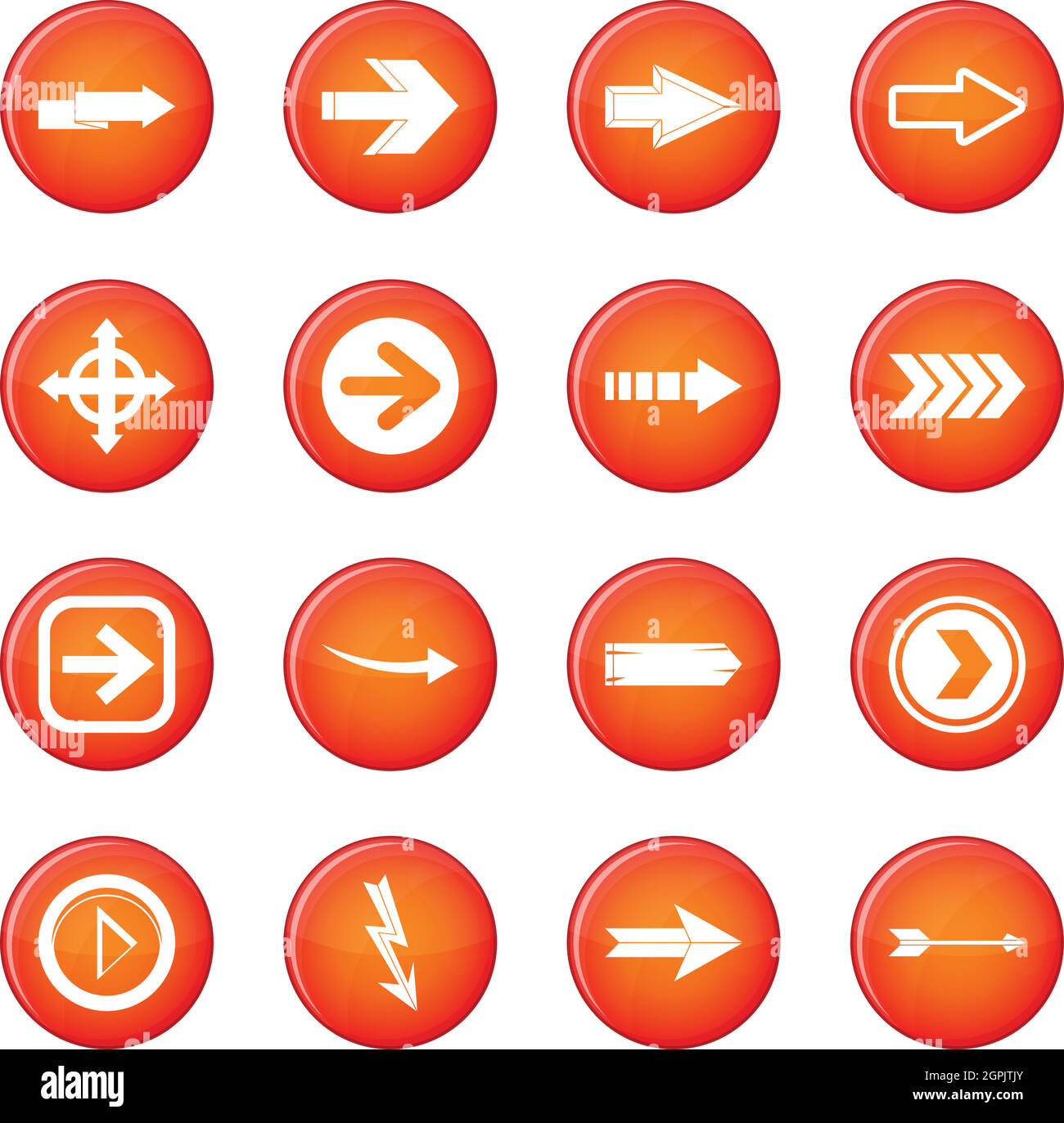 Arrow icons vector set Stock Vector Image & Art - Alamy