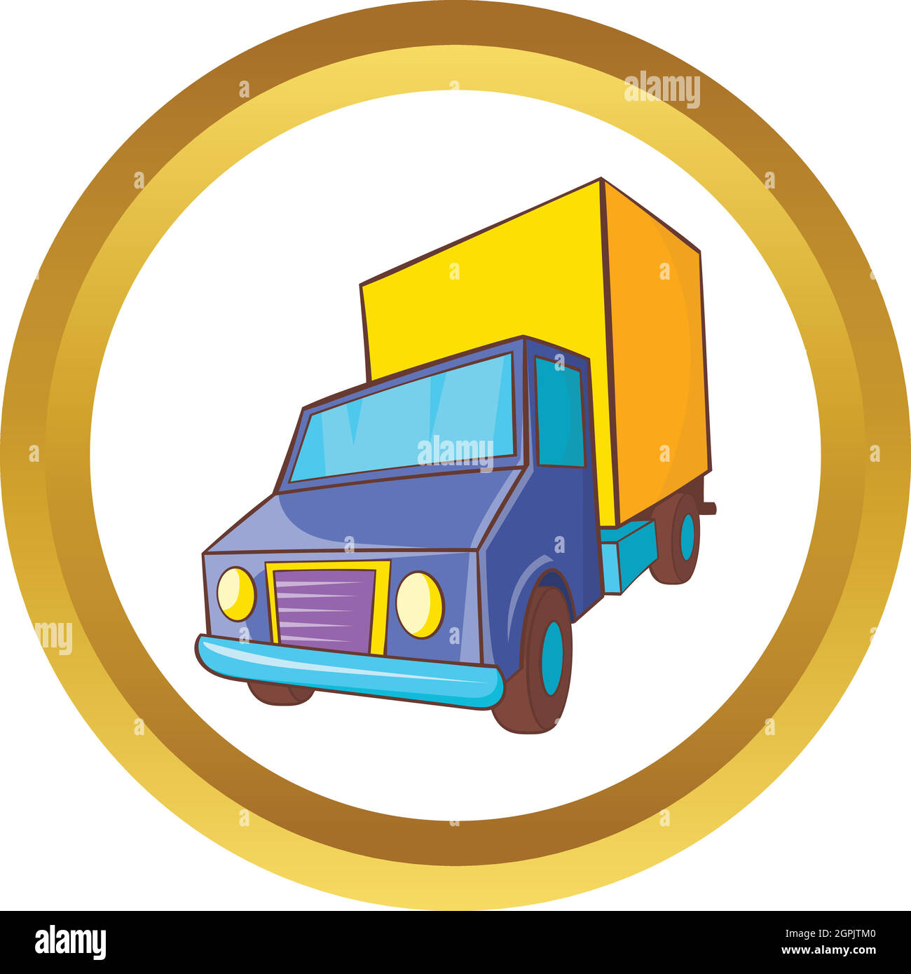 Delivery truck transport Stock Vector Images - Alamy