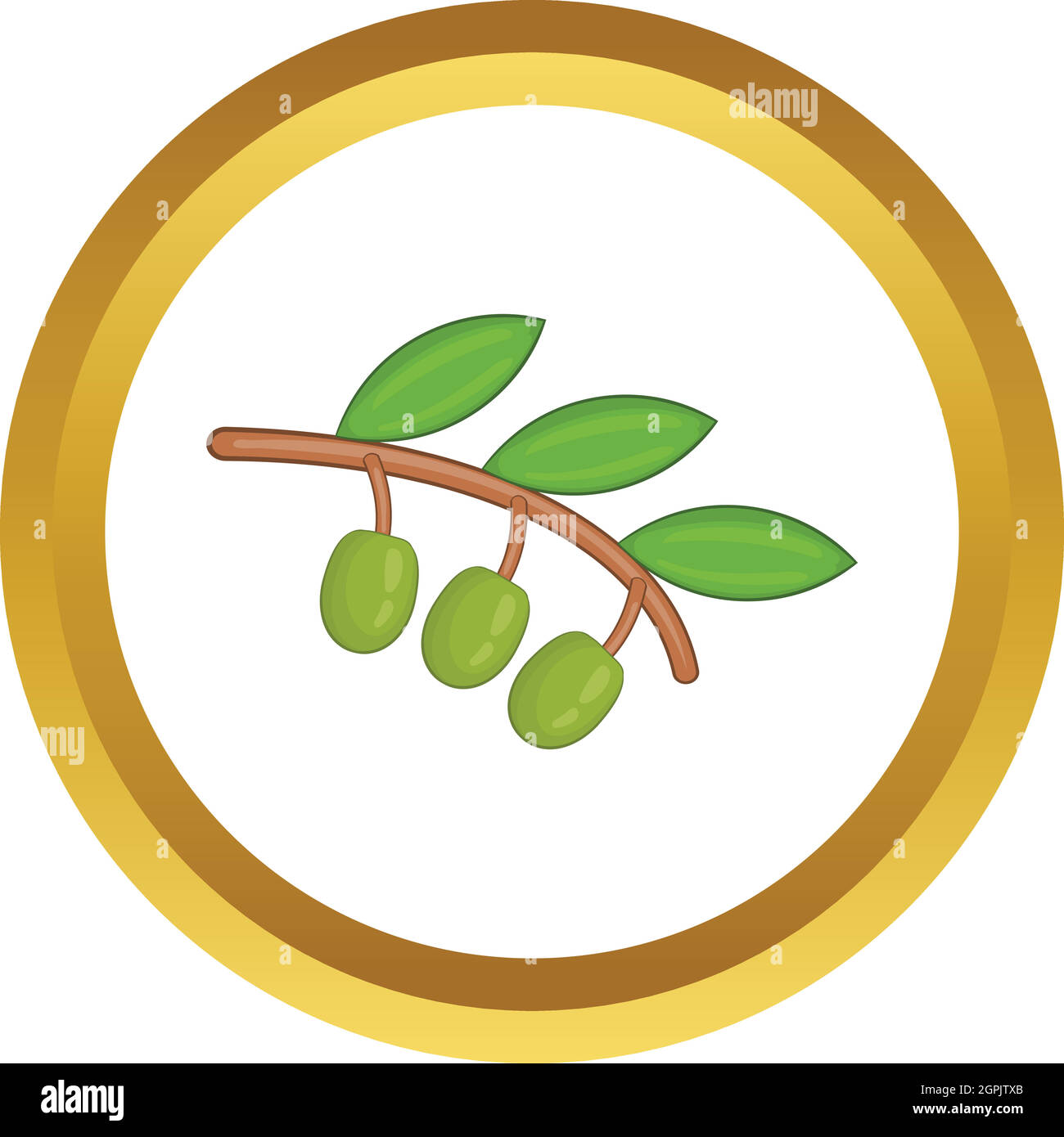 Olive tree icon cartoon Stock Vector Images - Alamy