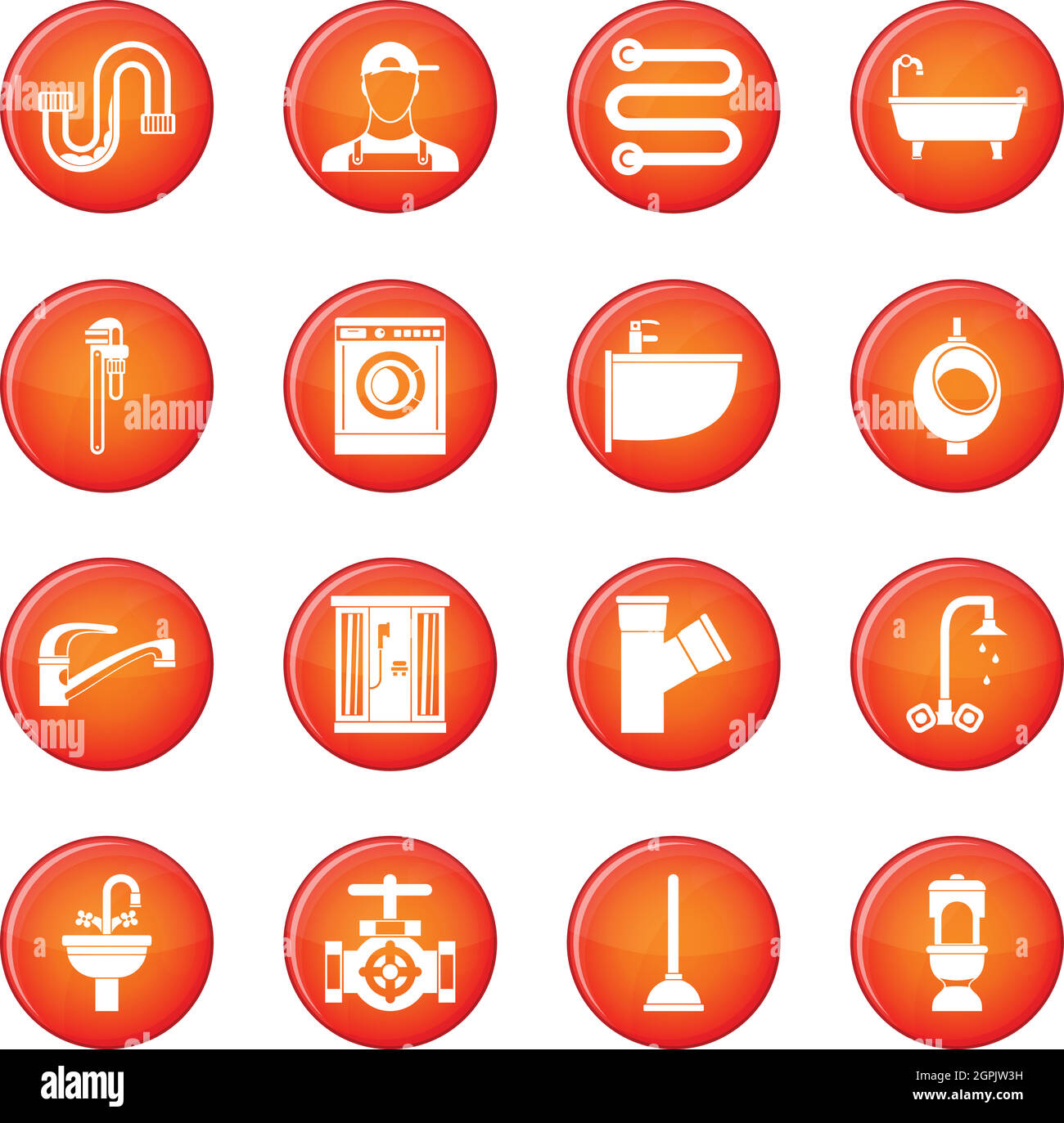 Plumbing icons vector set Stock Vector Image & Art - Alamy