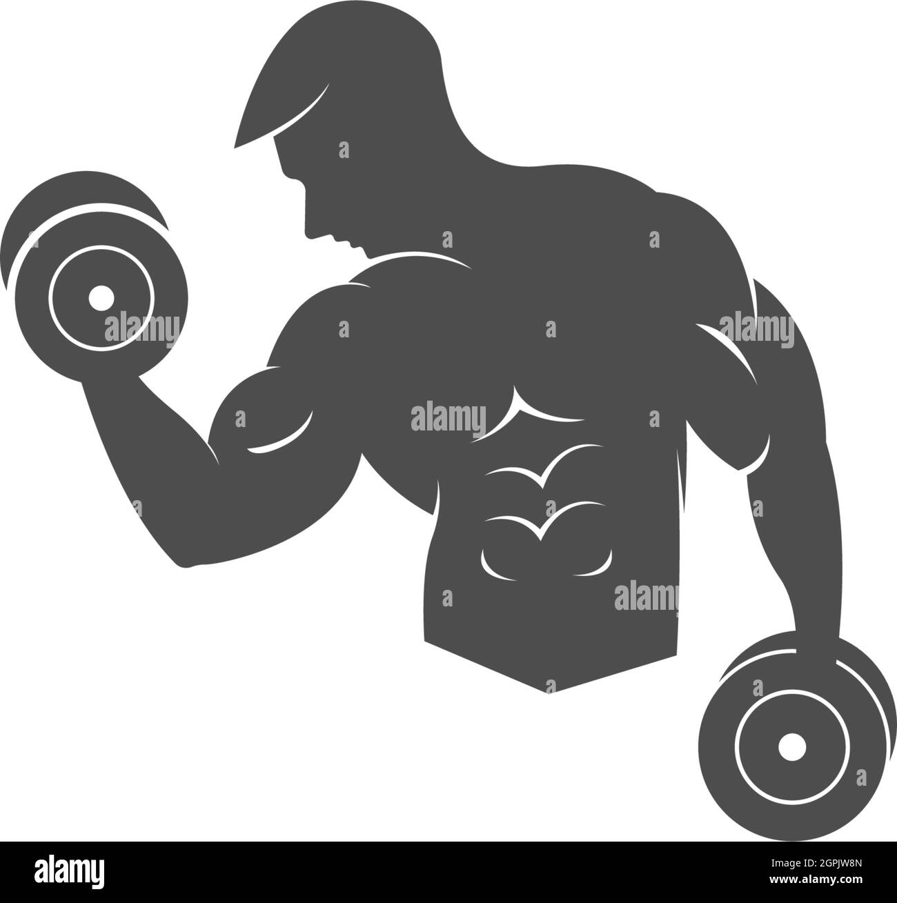 Muscle arm icon logo design vector illustration template Stock Vector ...