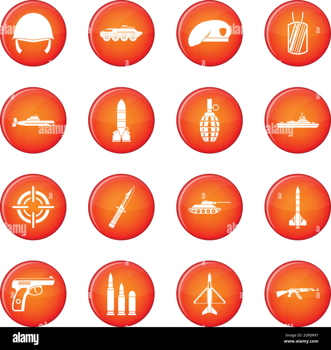 Military icons vector set Stock Vector Image & Art - Alamy