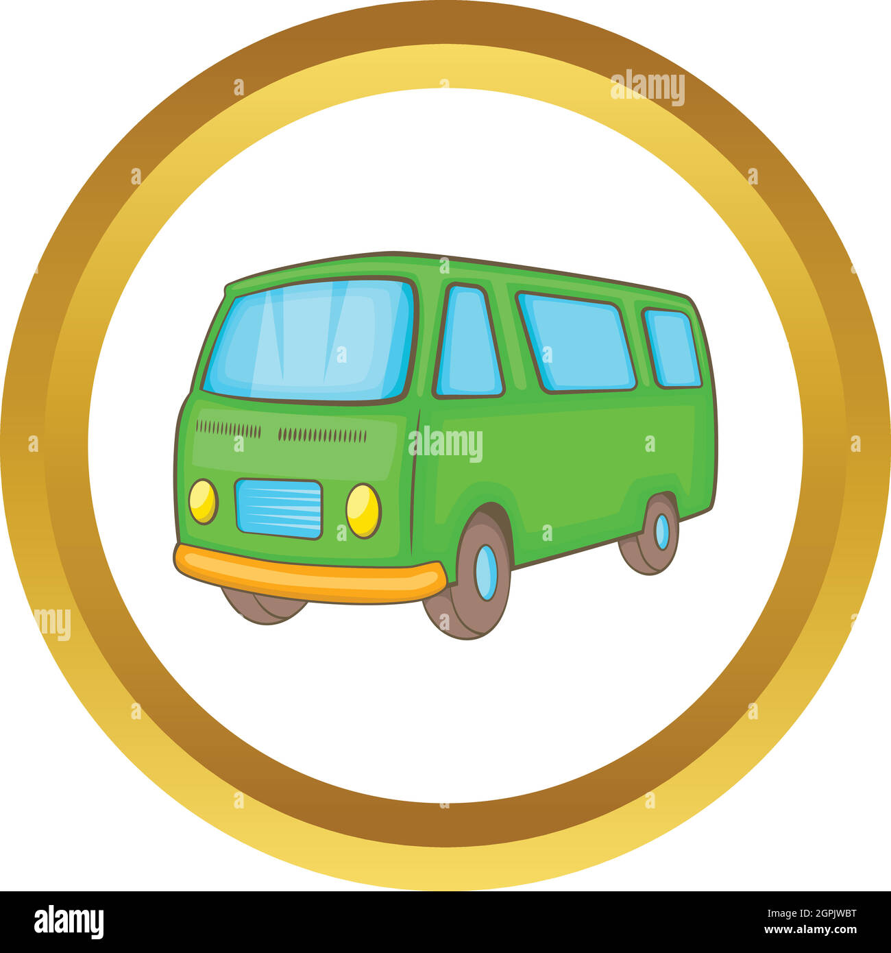 Cartoon style van hi-res stock photography and images - Alamy