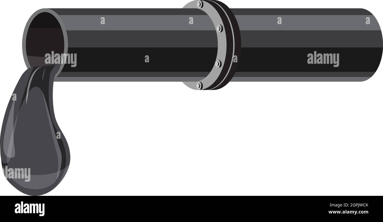 Pipe with oil icon, cartoon style Stock Vector Image & Art - Alamy