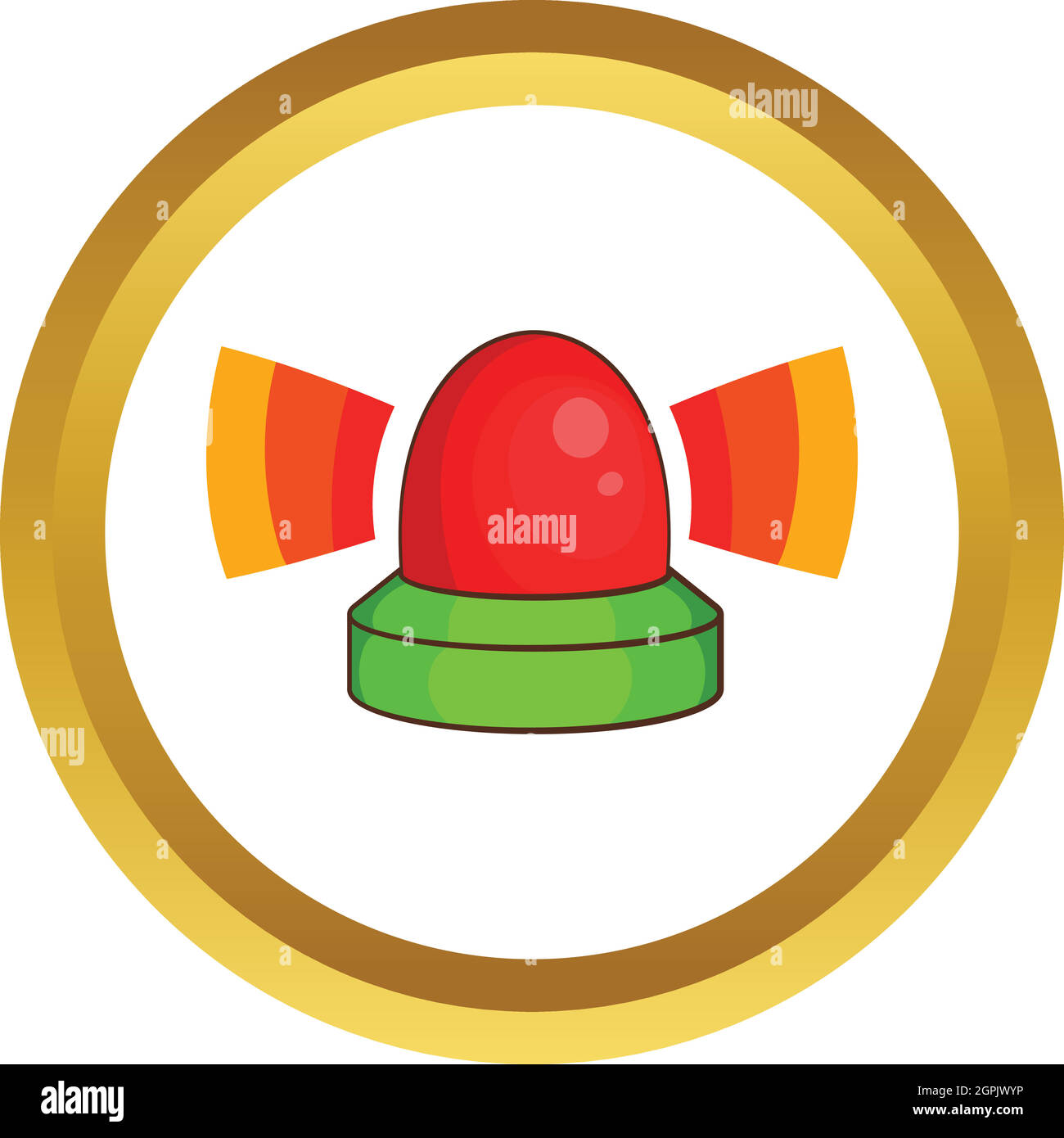 Flashing blue police car Stock Vector Images - Alamy