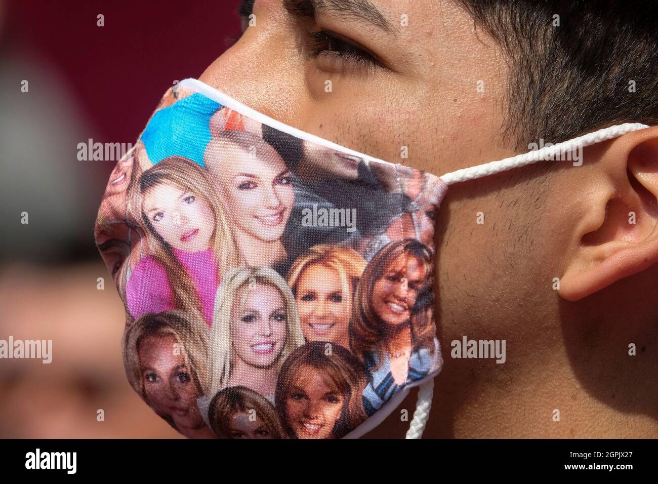 Los Angeles, California, USA. 29th Sep, 2021. Supporters of Britney ...