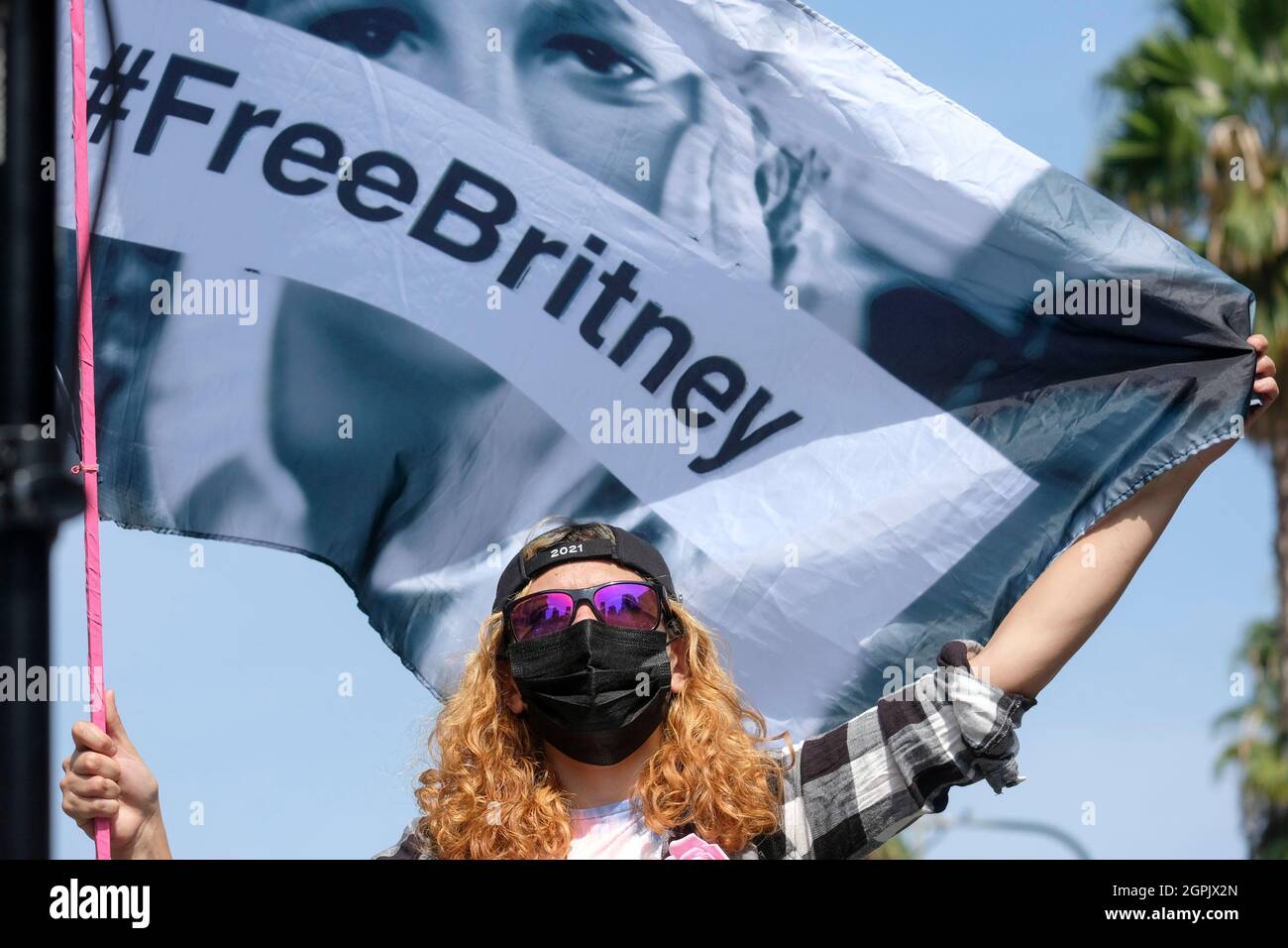 Los Angeles, California, USA. 29th Sep, 2021. Supporters of Britney ...