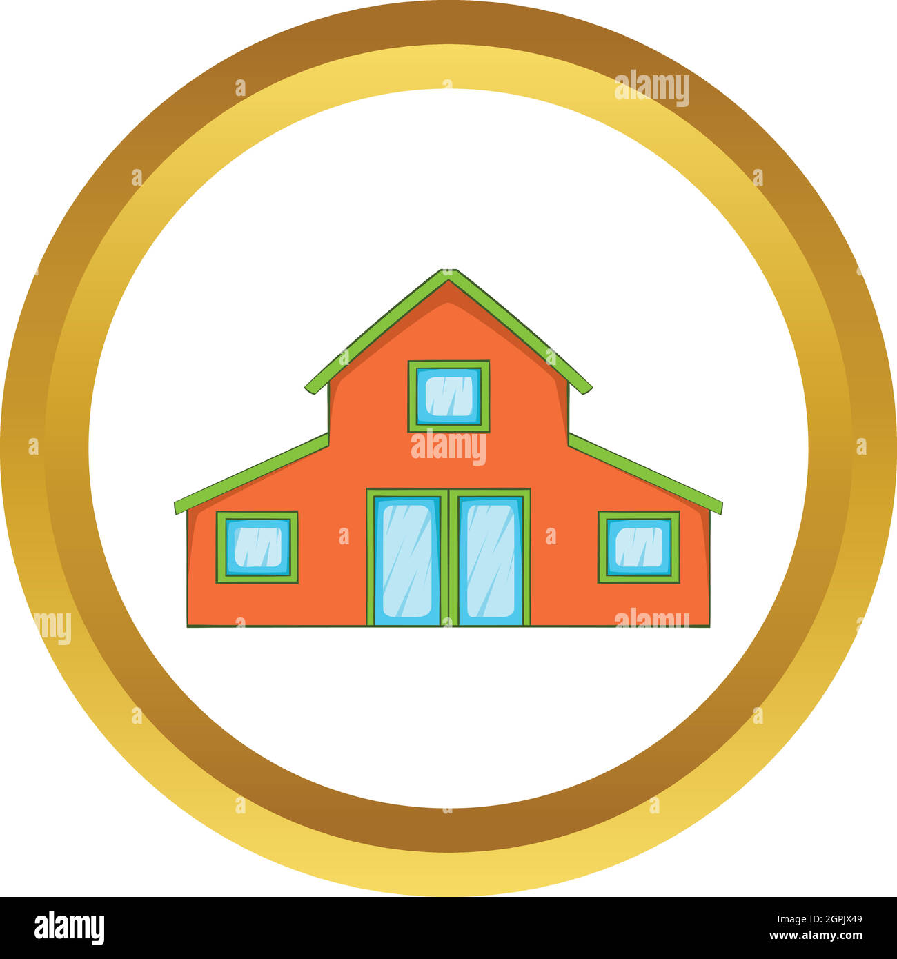 Colorful little house Stock Vector Images - Alamy