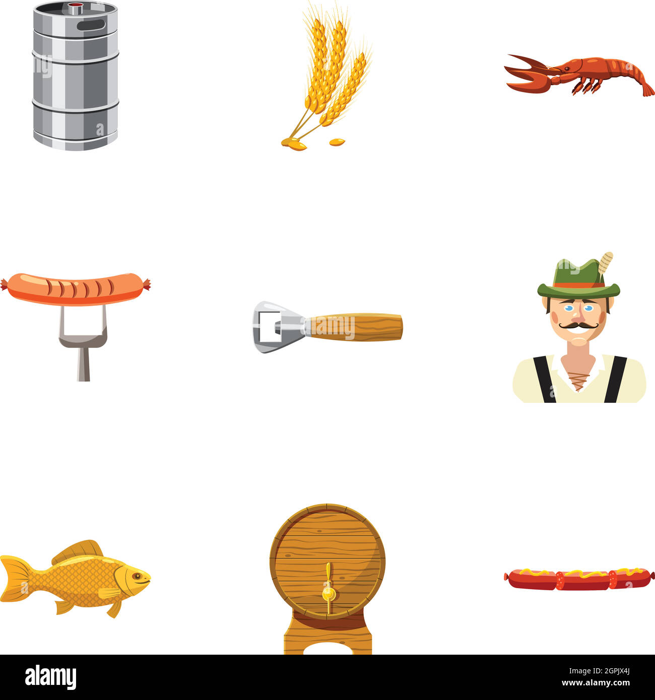 Icons oktoberfest celebration Cut Out Stock Images & Pictures - Alamy