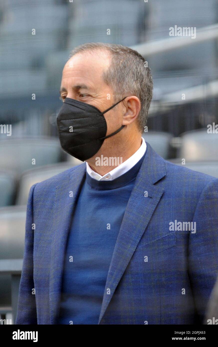 Queens, NY, USA. 29th Sep, 2021. Jerry Seinfeld pictured before the NY ...