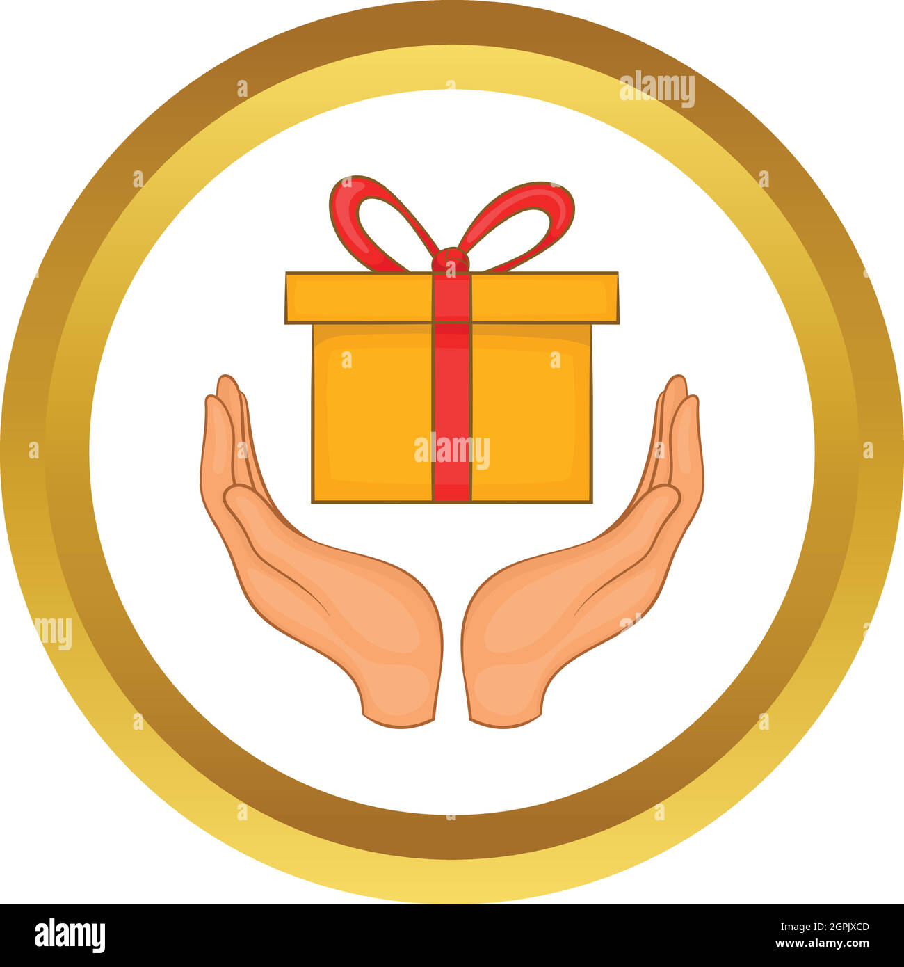 Gift wrapped in festive Stock Vector Images - Alamy