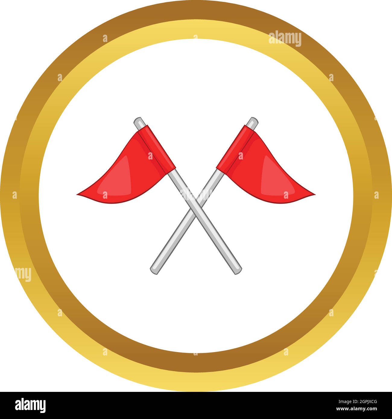 White flags on a golf course hi-res stock photography and images - Alamy