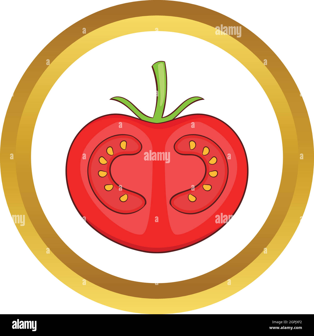 Fresh tomato salad red Stock Vector Images - Alamy
