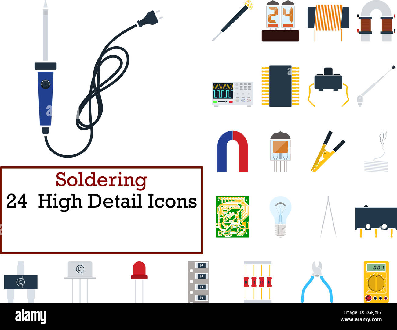 Soldering Icon Set Stock Vector Image & Art - Alamy