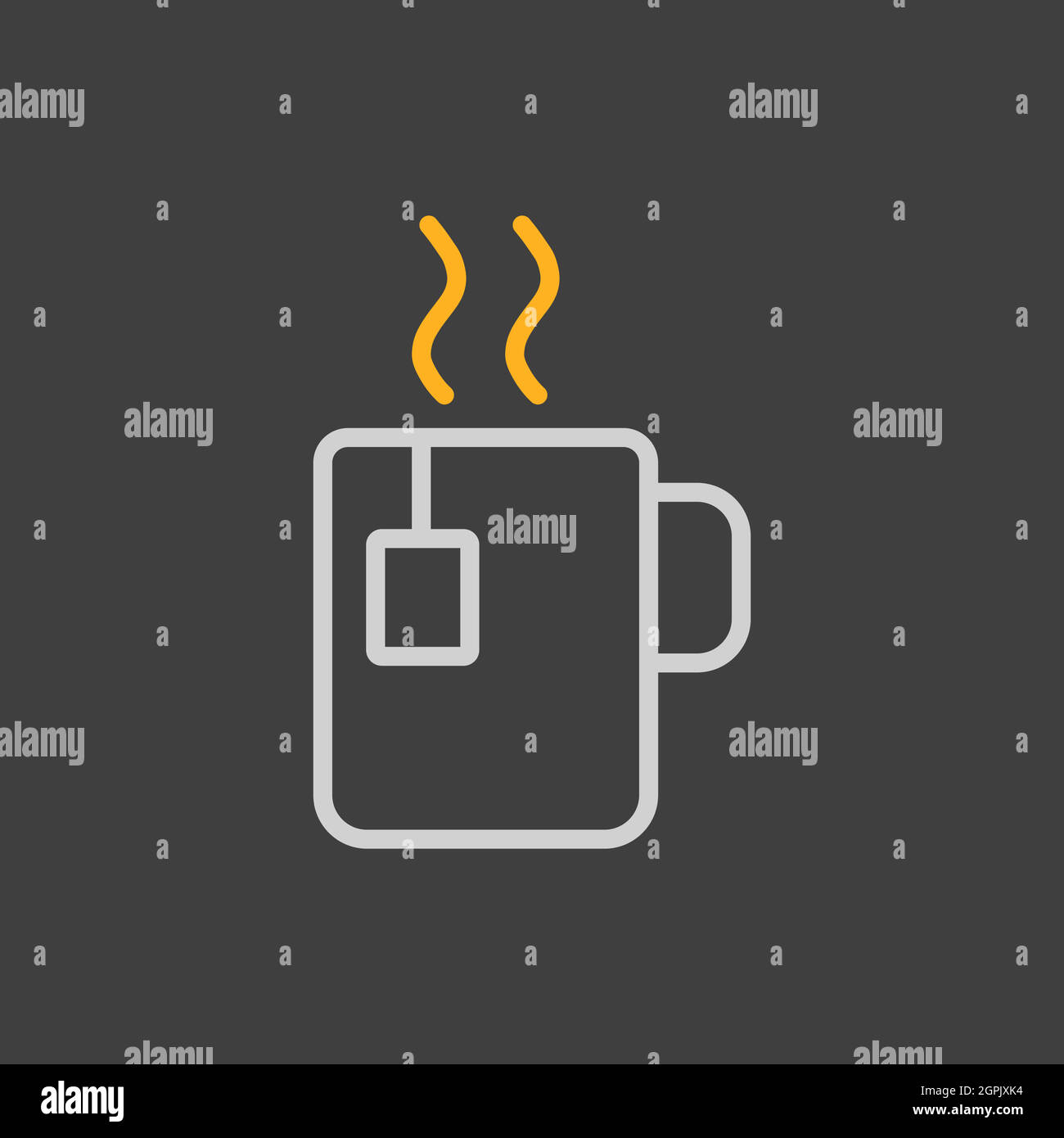 Steam of tea illustration Stock Vector Images - Alamy