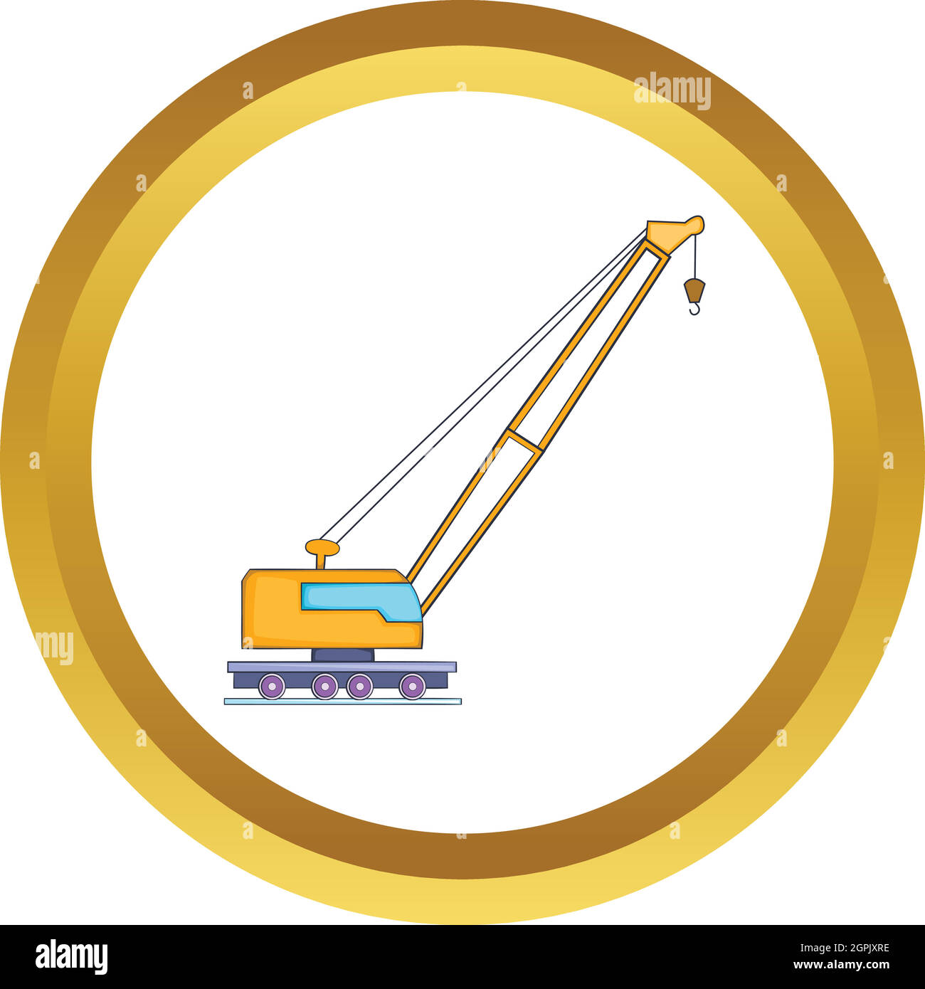 Cabin construction crane Stock Vector Images - Alamy
