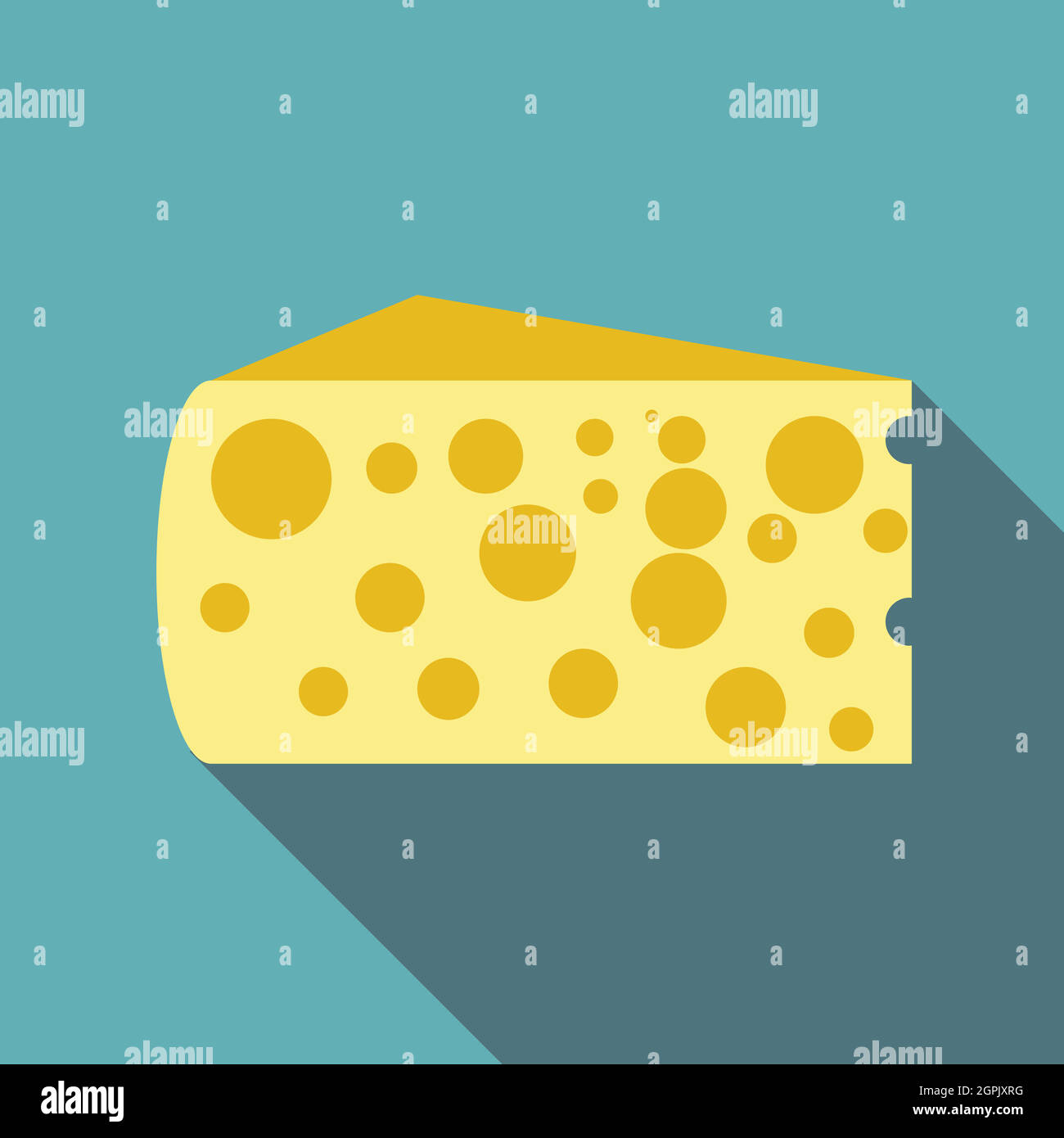 Fresh cheese icon flat hi-res stock photography and images - Alamy