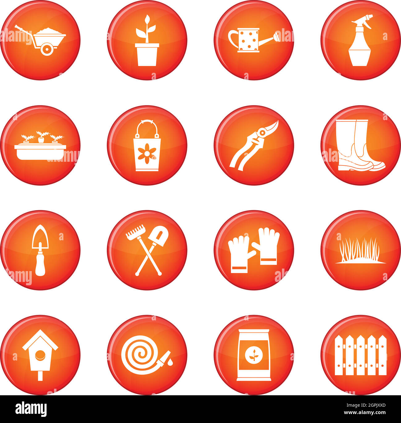 Gardening icons vector set Stock Vector Image & Art - Alamy