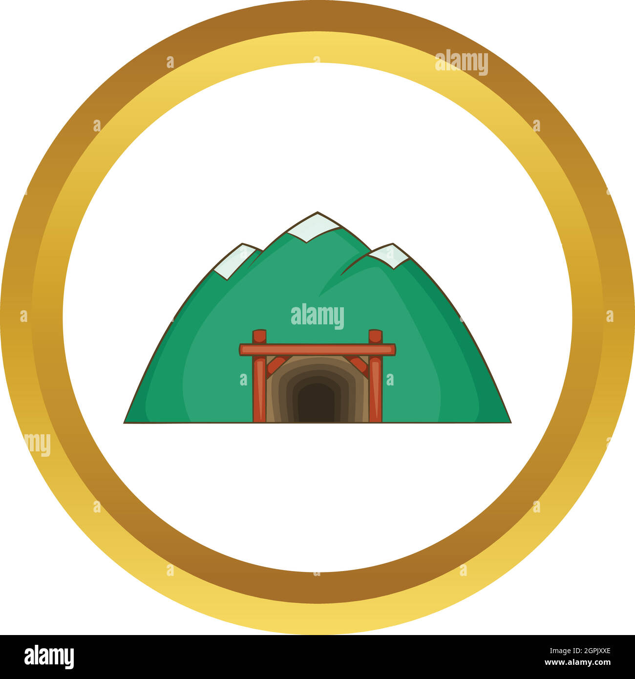Old gold mine Stock Vector Images - Alamy