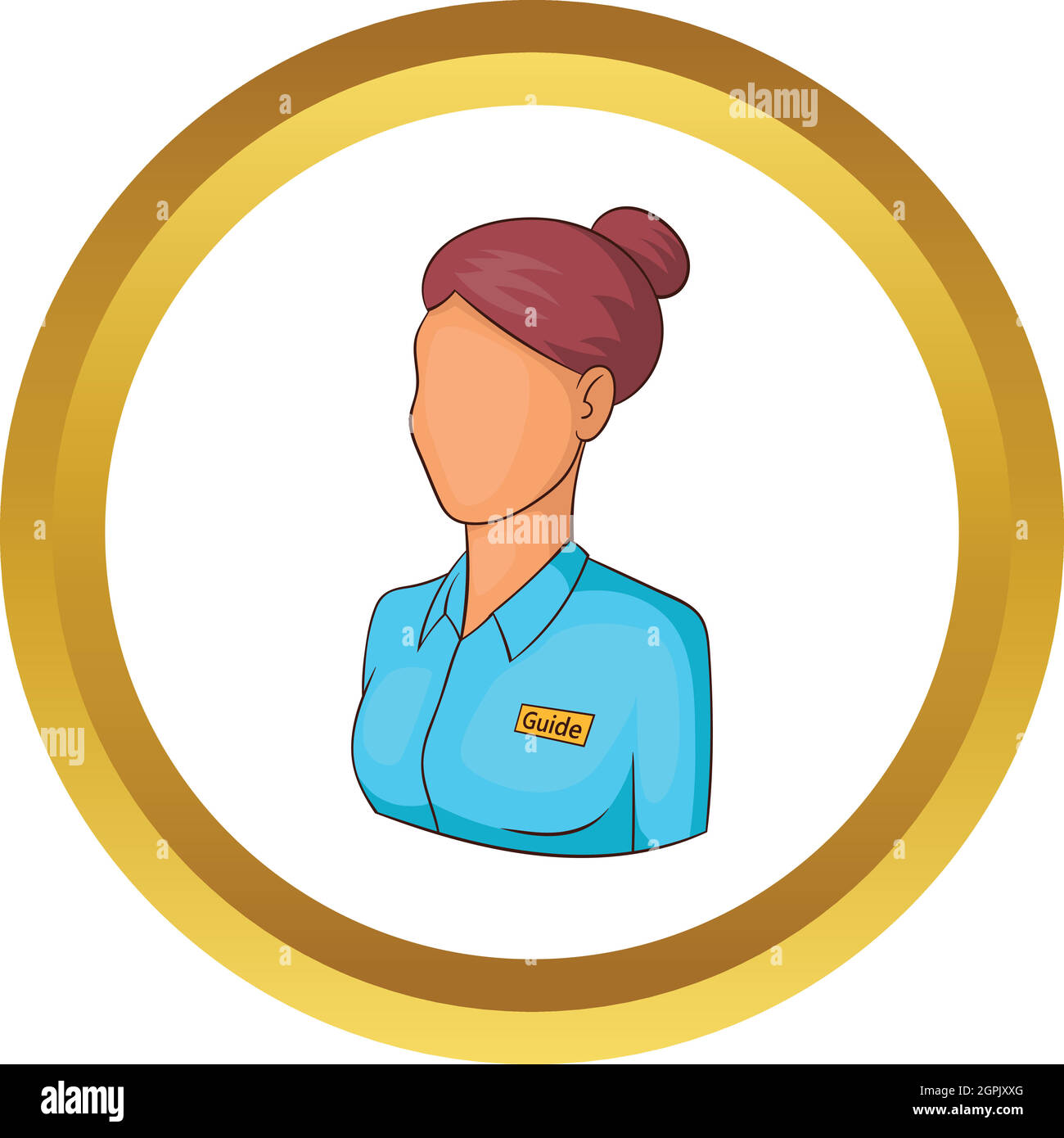 Museum guide vector icon Stock Vector Image & Art - Alamy