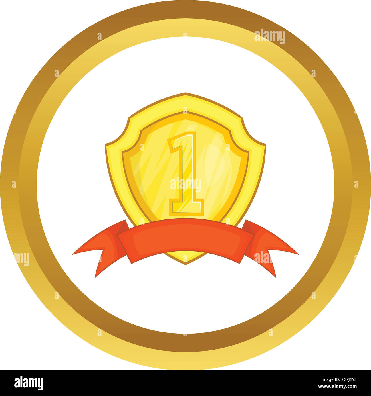 Winner label with red ribbon vector icon Stock Vector Image & Art - Alamy