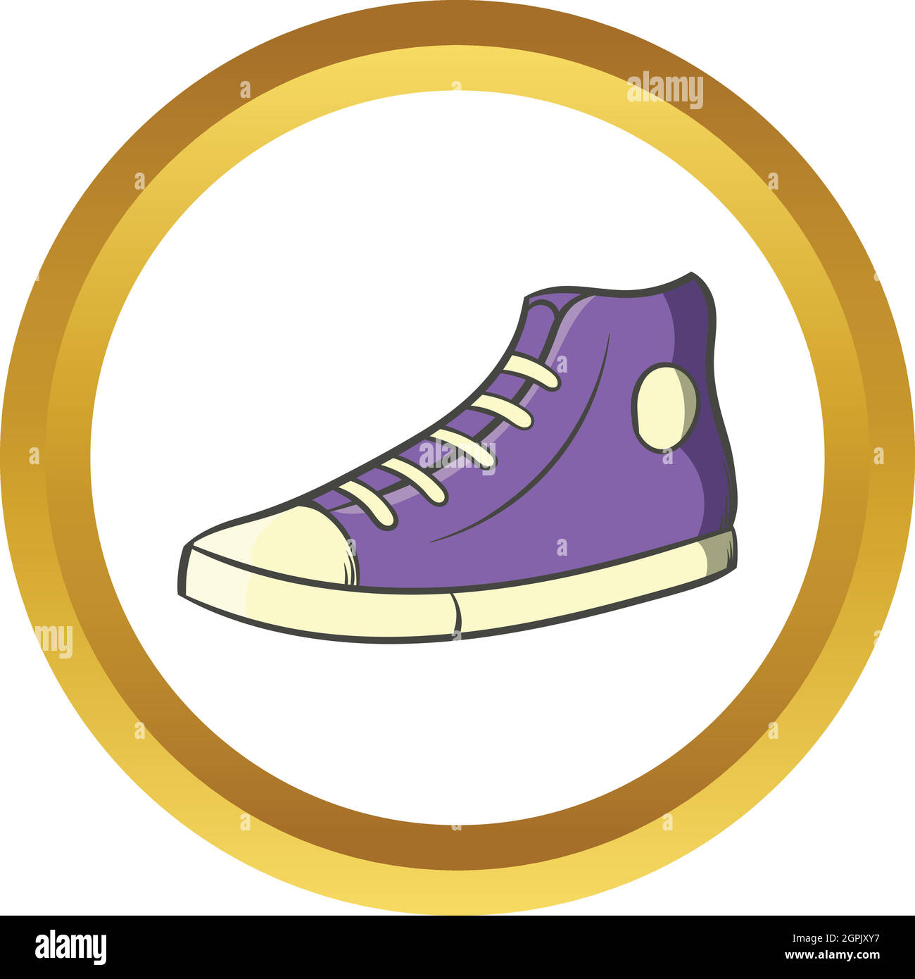 Pair of sneakers vector icon, cartoon style Stock Vector Image & Art ...