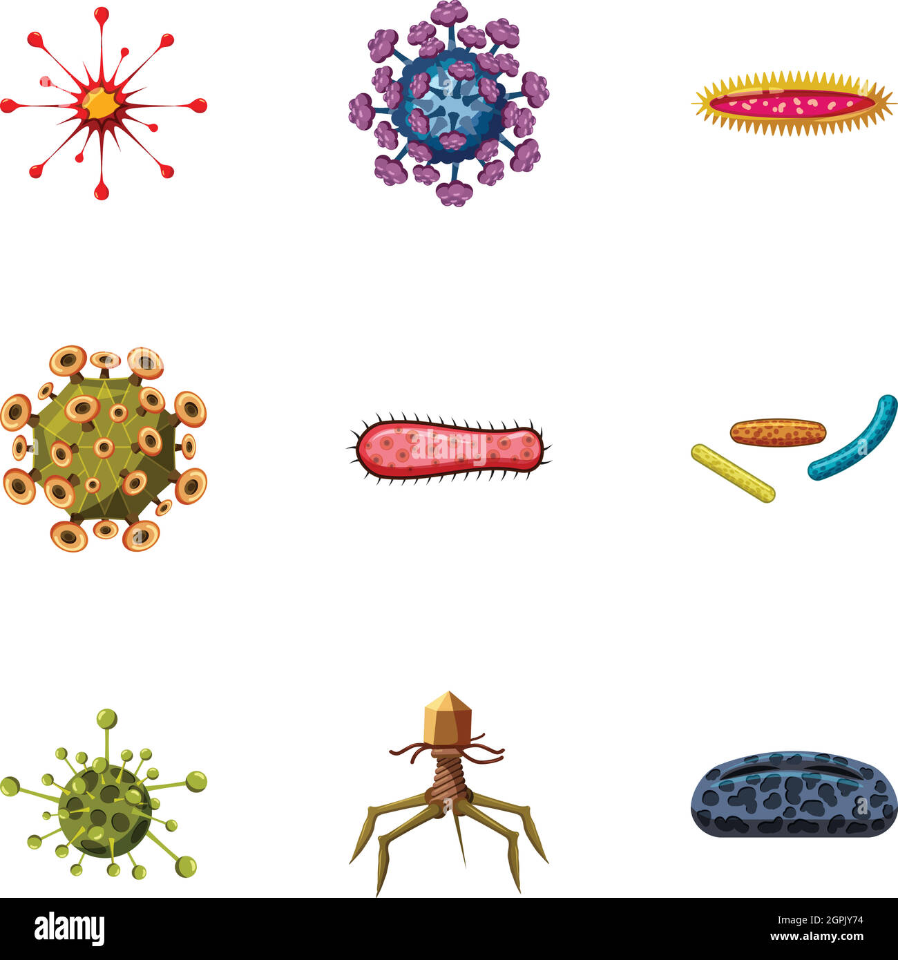 Cartoon viruses hi-res stock photography and images - Alamy