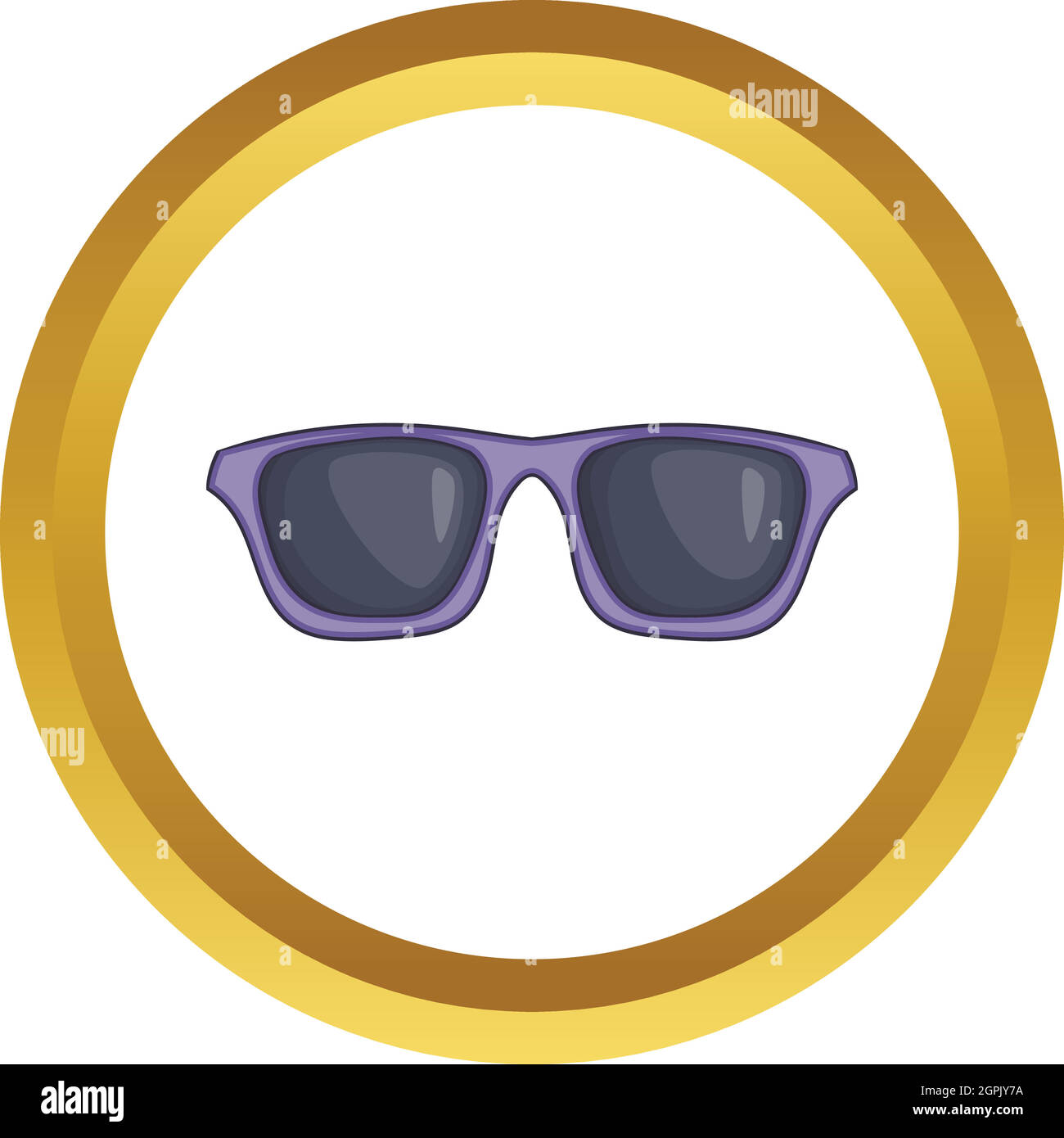 Black sunglasses vector icon Stock Vector Image & Art - Alamy