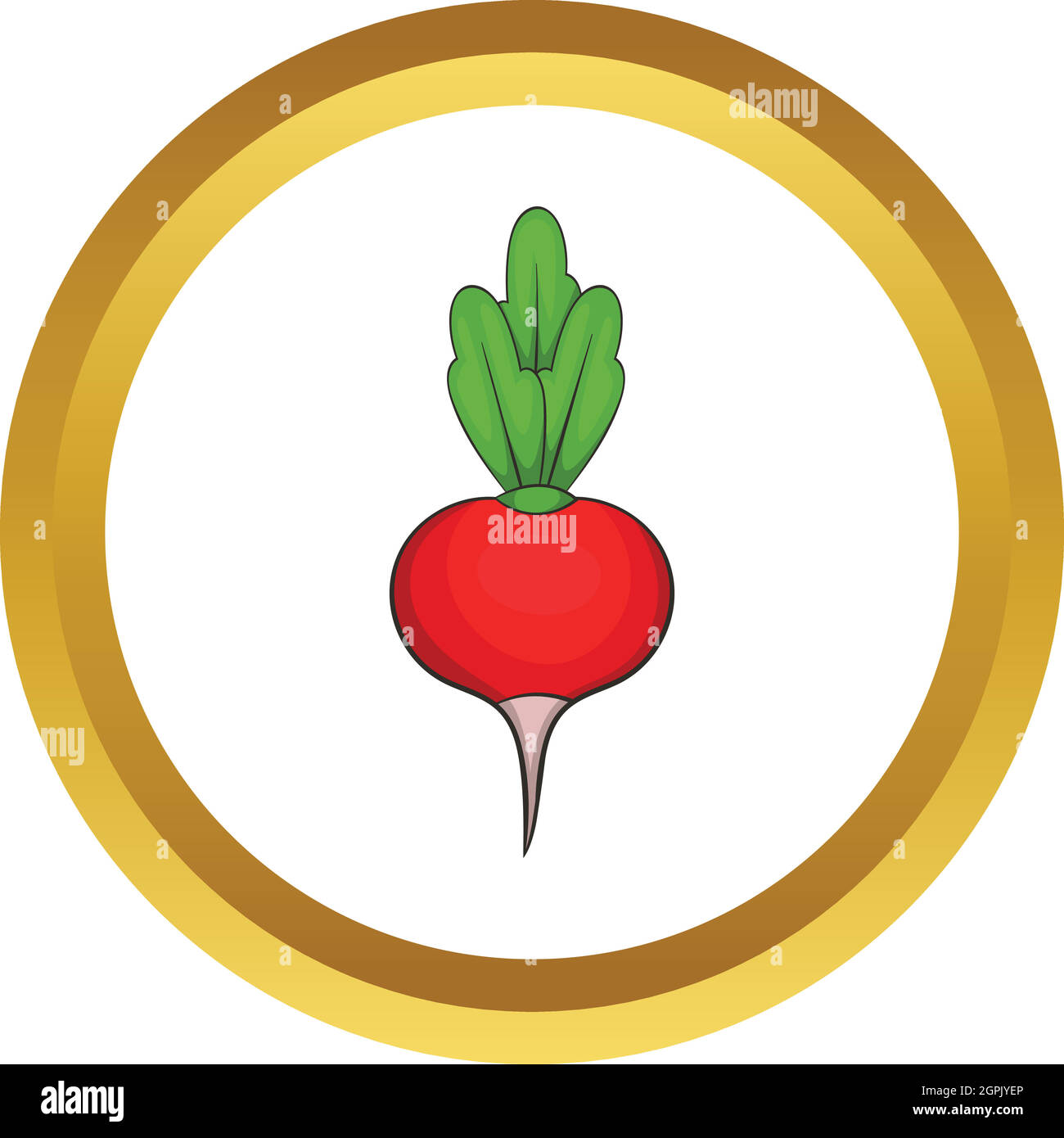 Radish vector icon Stock Vector Image & Art - Alamy