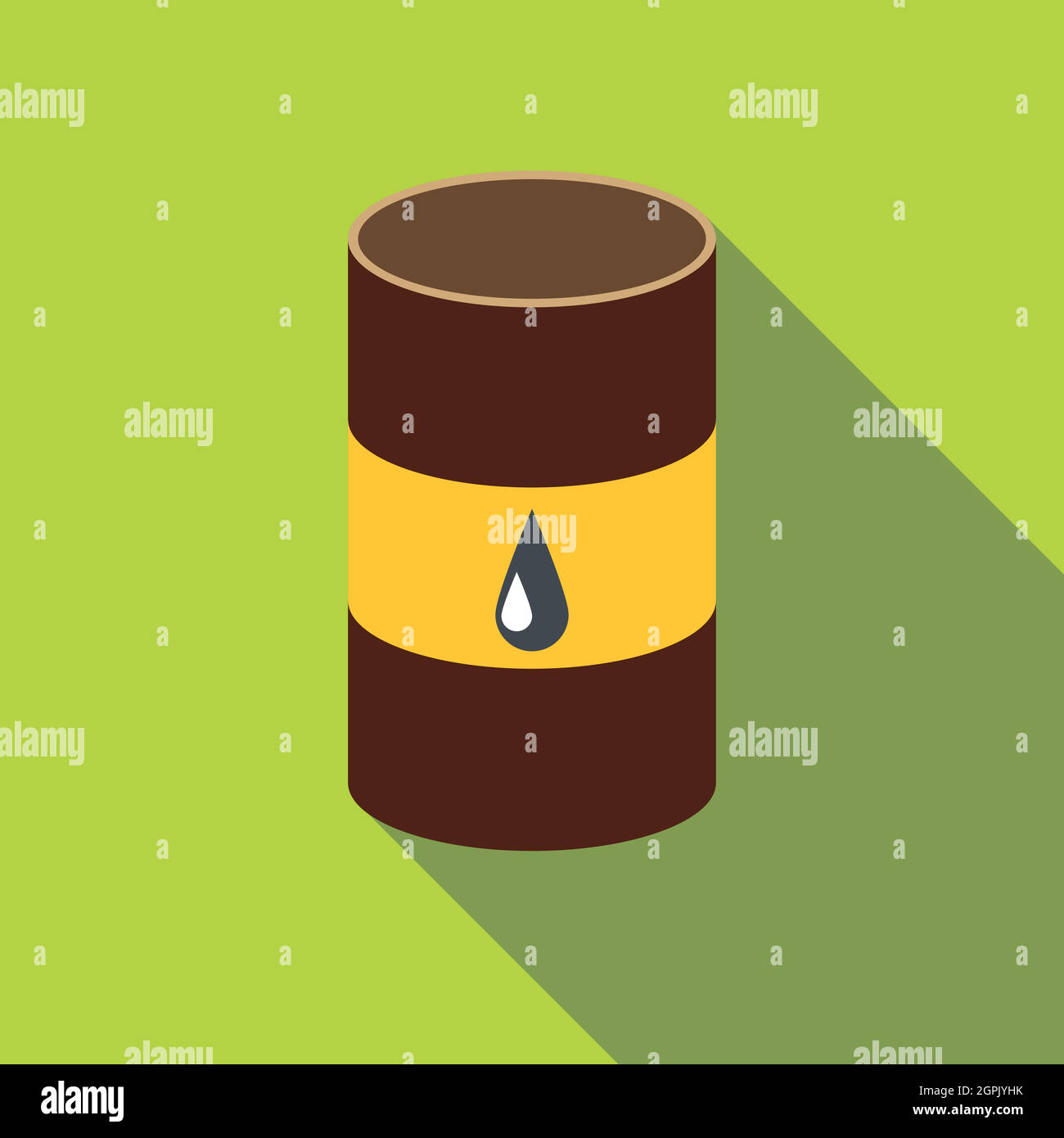 Metal barrel with oil icon, flat style Stock Vector Image & Art - Alamy