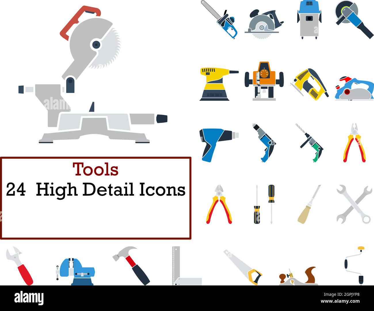 Tools Icon Set Stock Vector Image & Art - Alamy