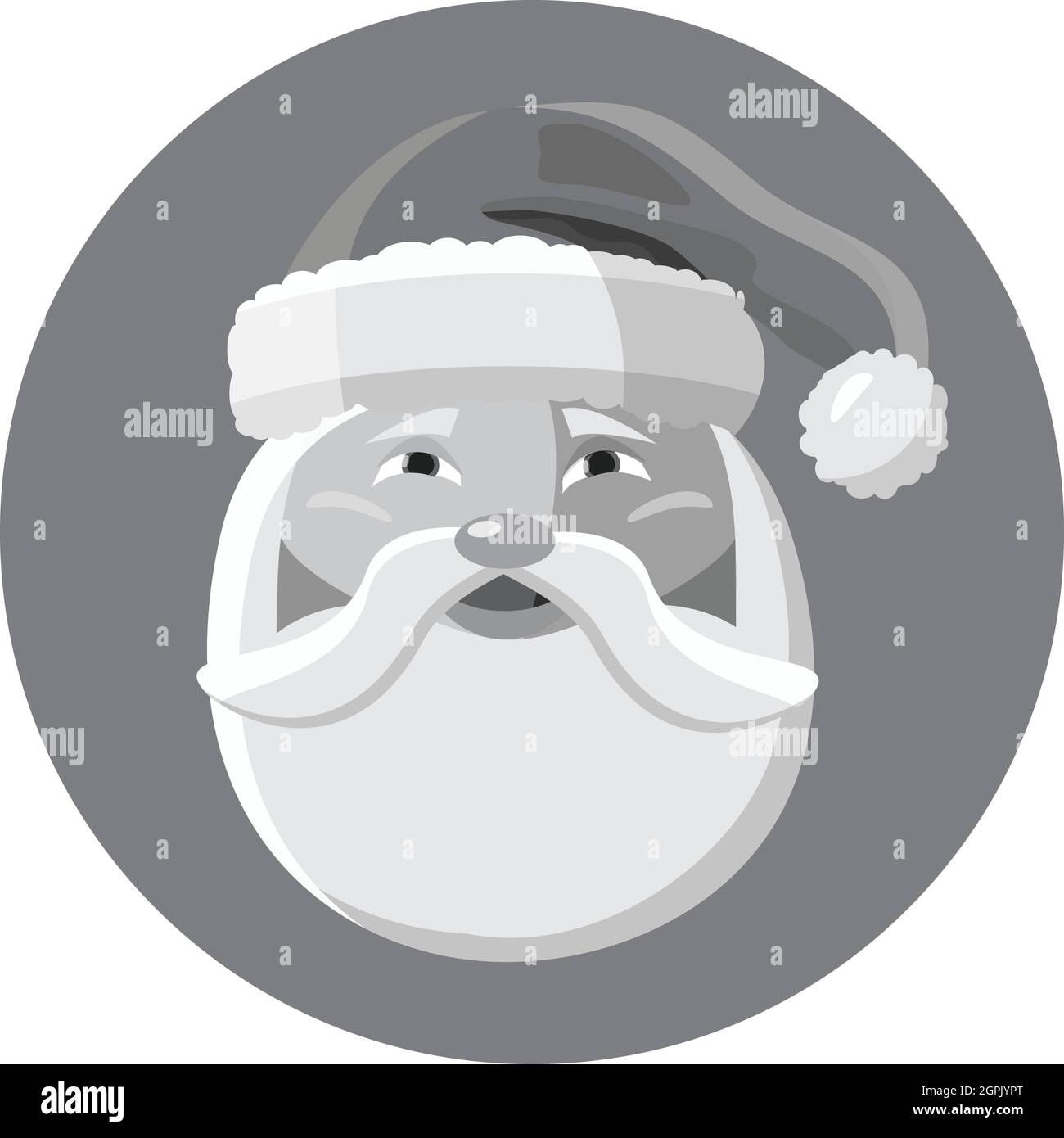Santa Claus icon, gray monochrome style Stock Vector Image & Art - Alamy